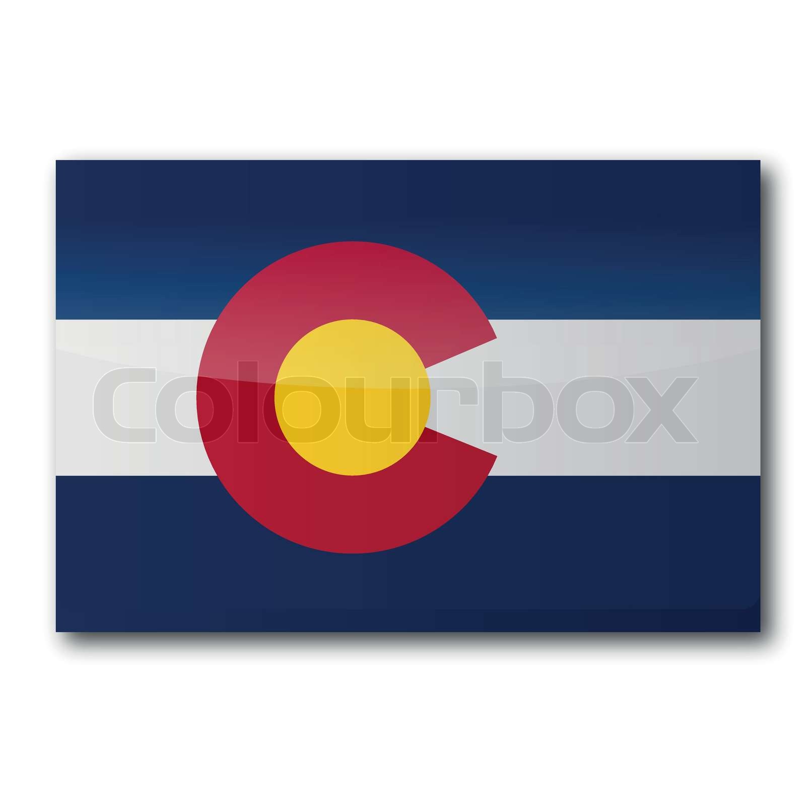 "Flagge Colorado" | Stock-Vektor | Colourbox