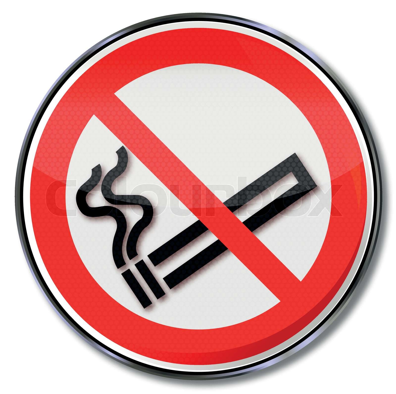 "Verbotsschild Rauchverbot" | Stock-Vektor | Colourbox