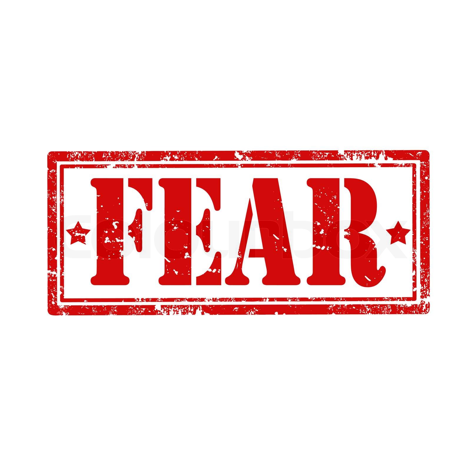 Fear-stamp | Stock vector | Colourbox