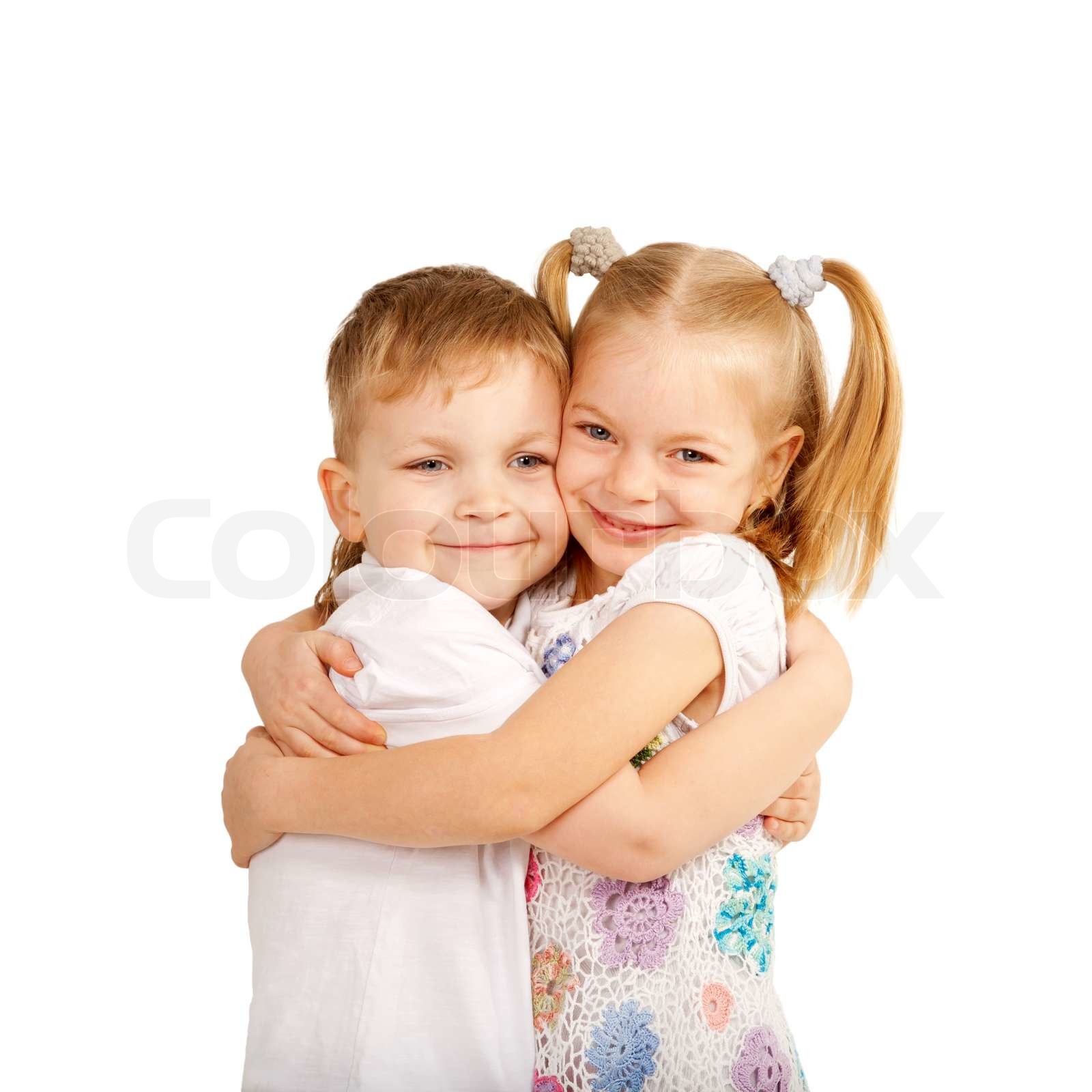 Couple of kids loving each other | Stock image | Colourbox