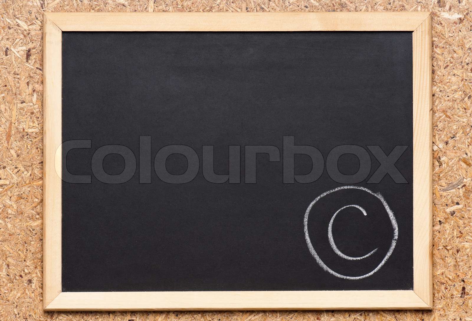 Tafel mit Schreiben | Stock Bild | Colourbox