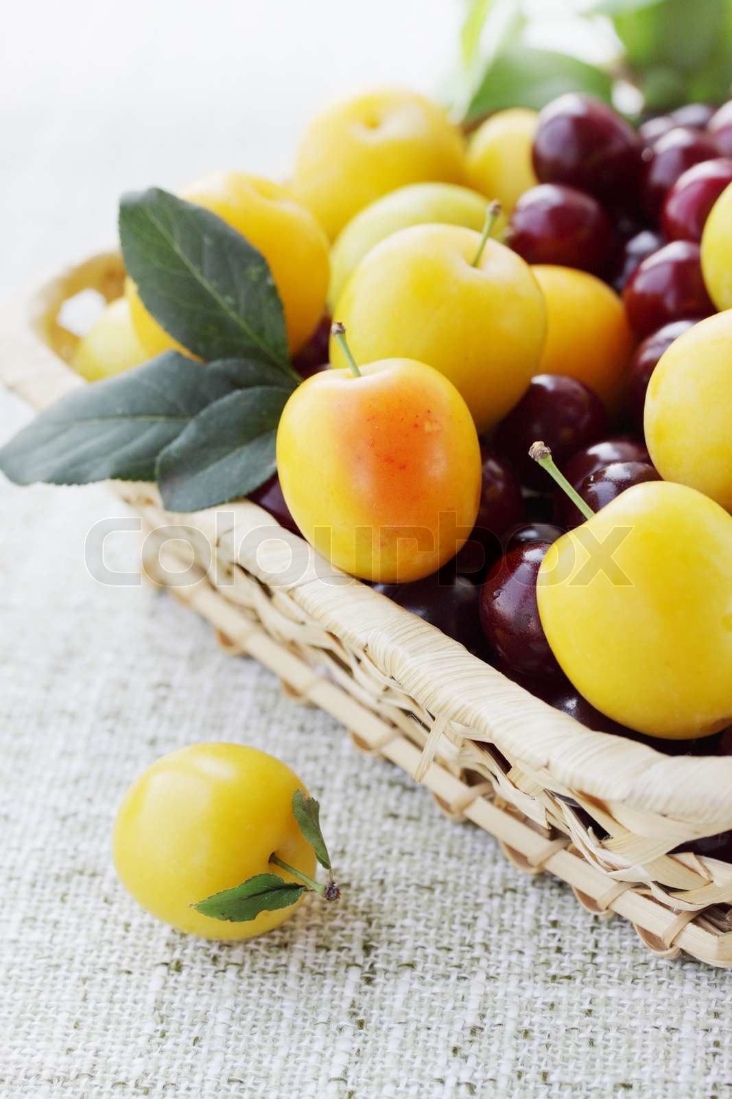 Obst im Korb | Stock Bild | Colourbox