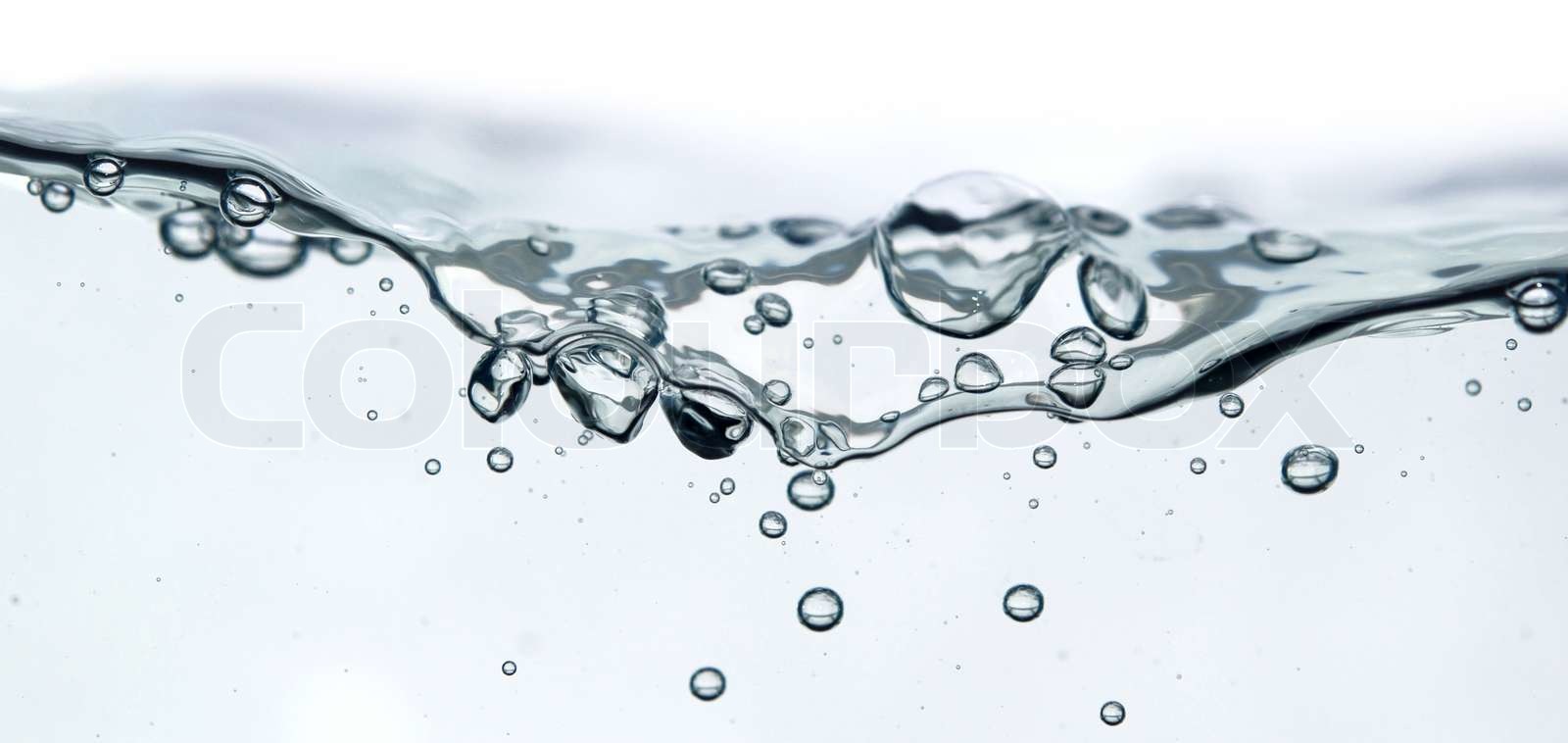 wave and bubbles | Stock image | Colourbox