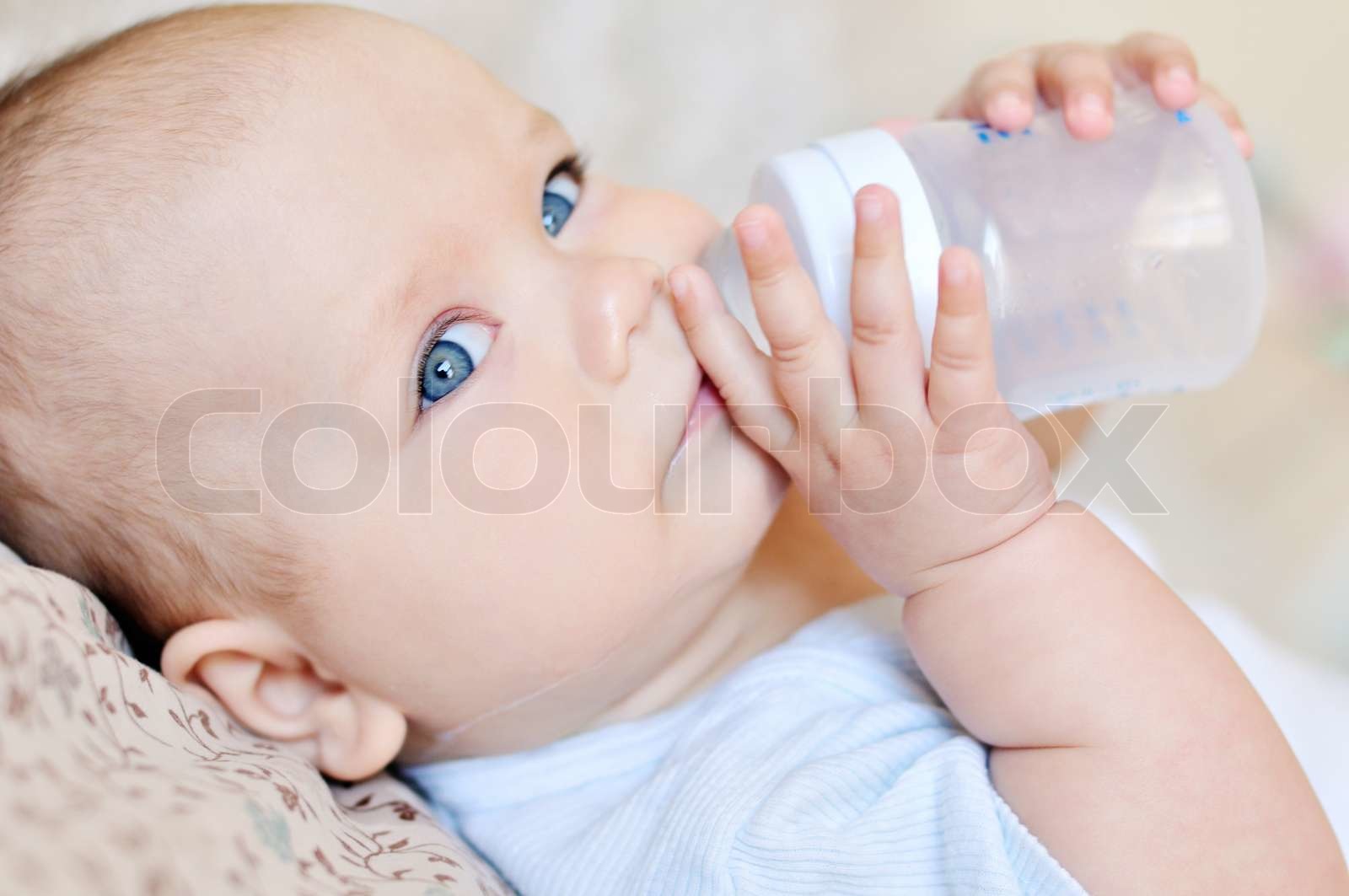 baby with water | Stock image | Colourbox