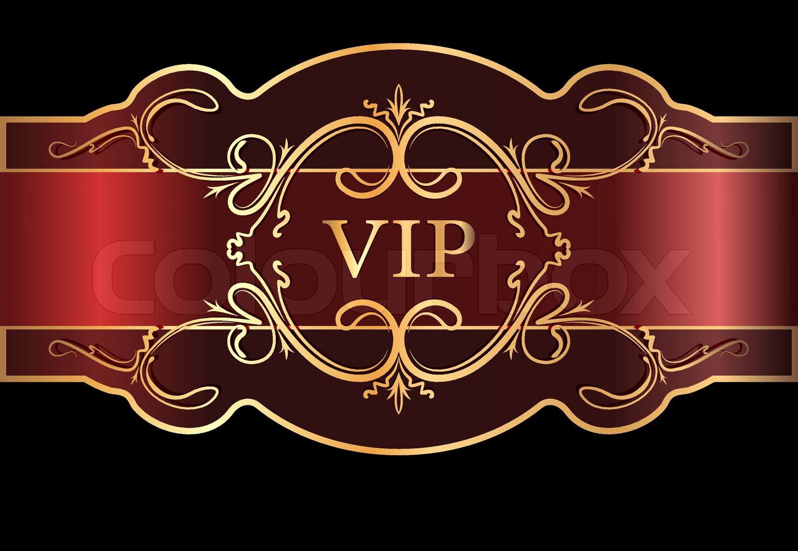 VIP design. Vector illustration. | Stock vector | Colourbox
