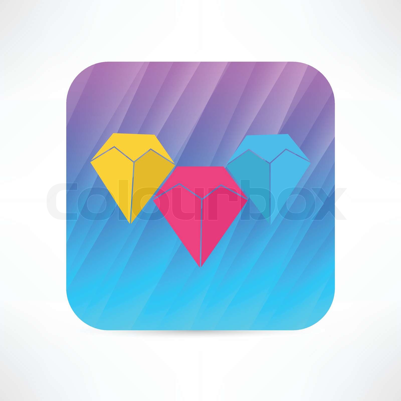 gems icon | Stock vector | Colourbox