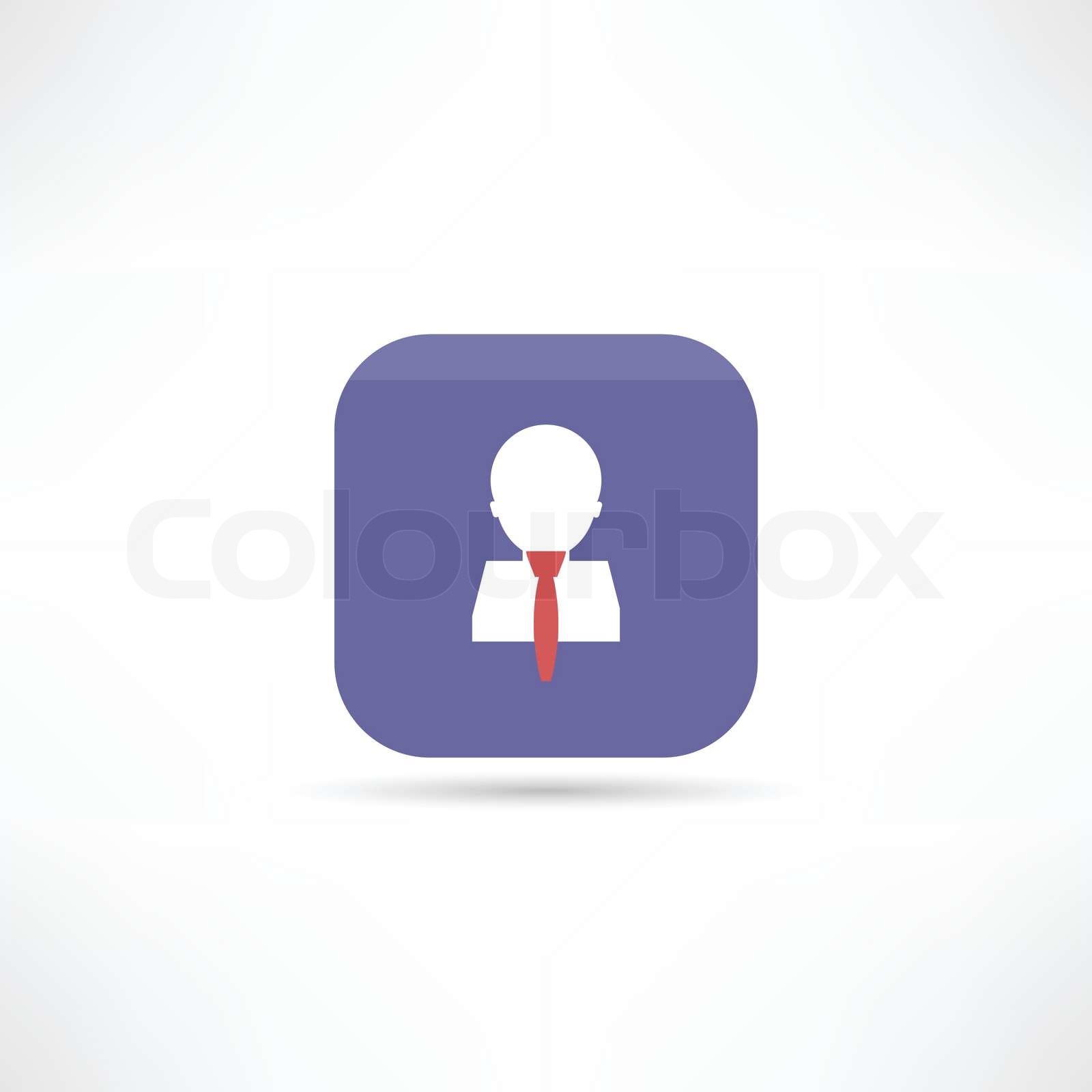 man in tie icon | Stock vector | Colourbox
