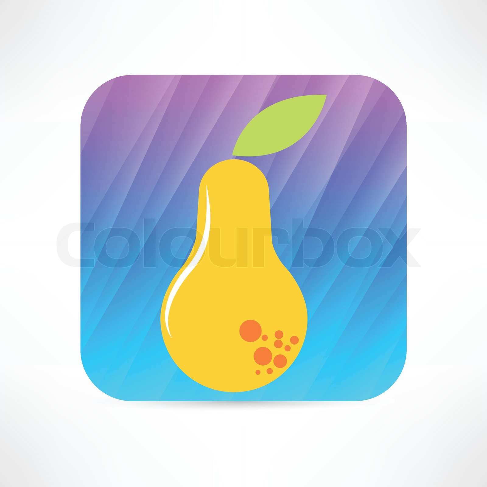 pear icon | Stock vector | Colourbox