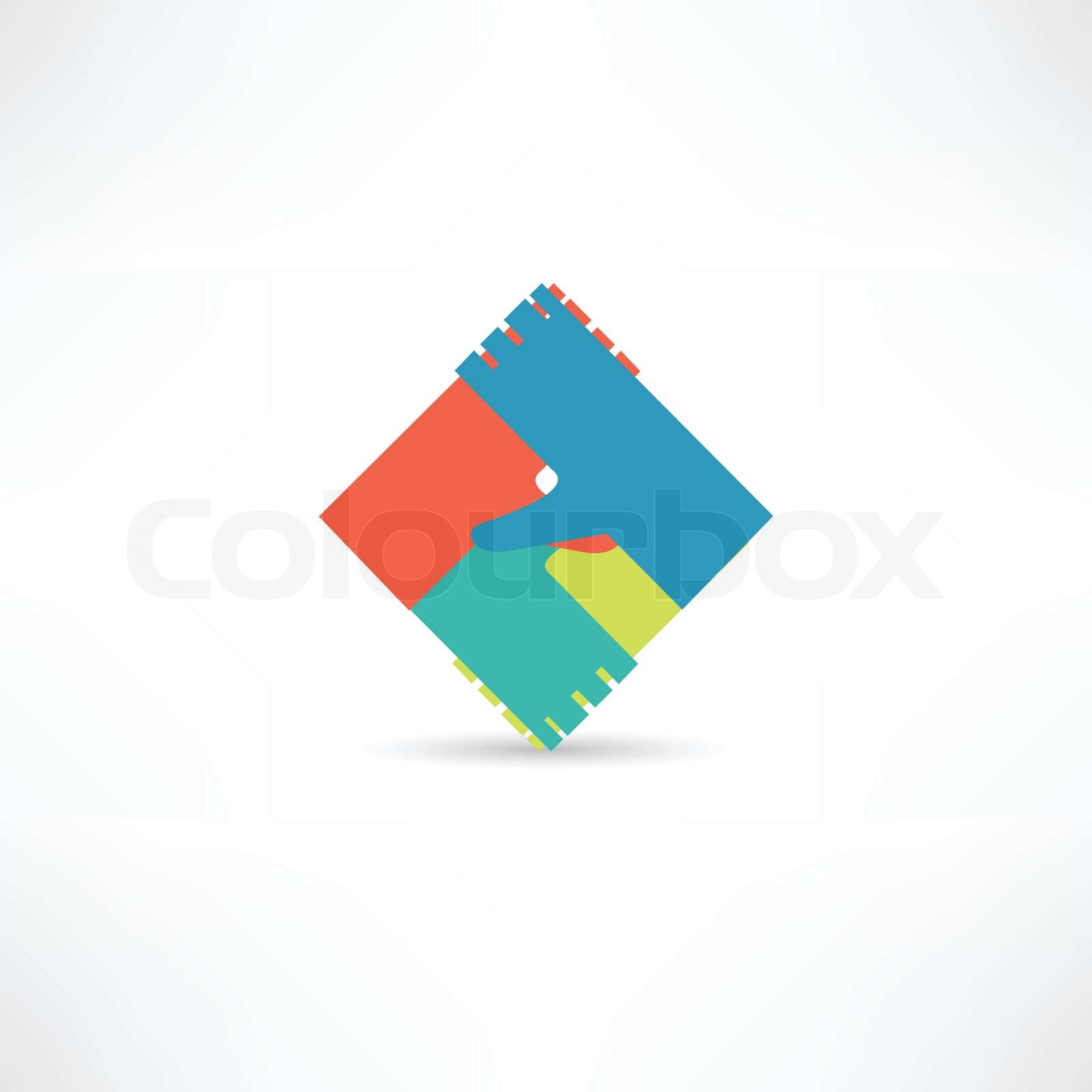 colored hands icon | Stock vector | Colourbox