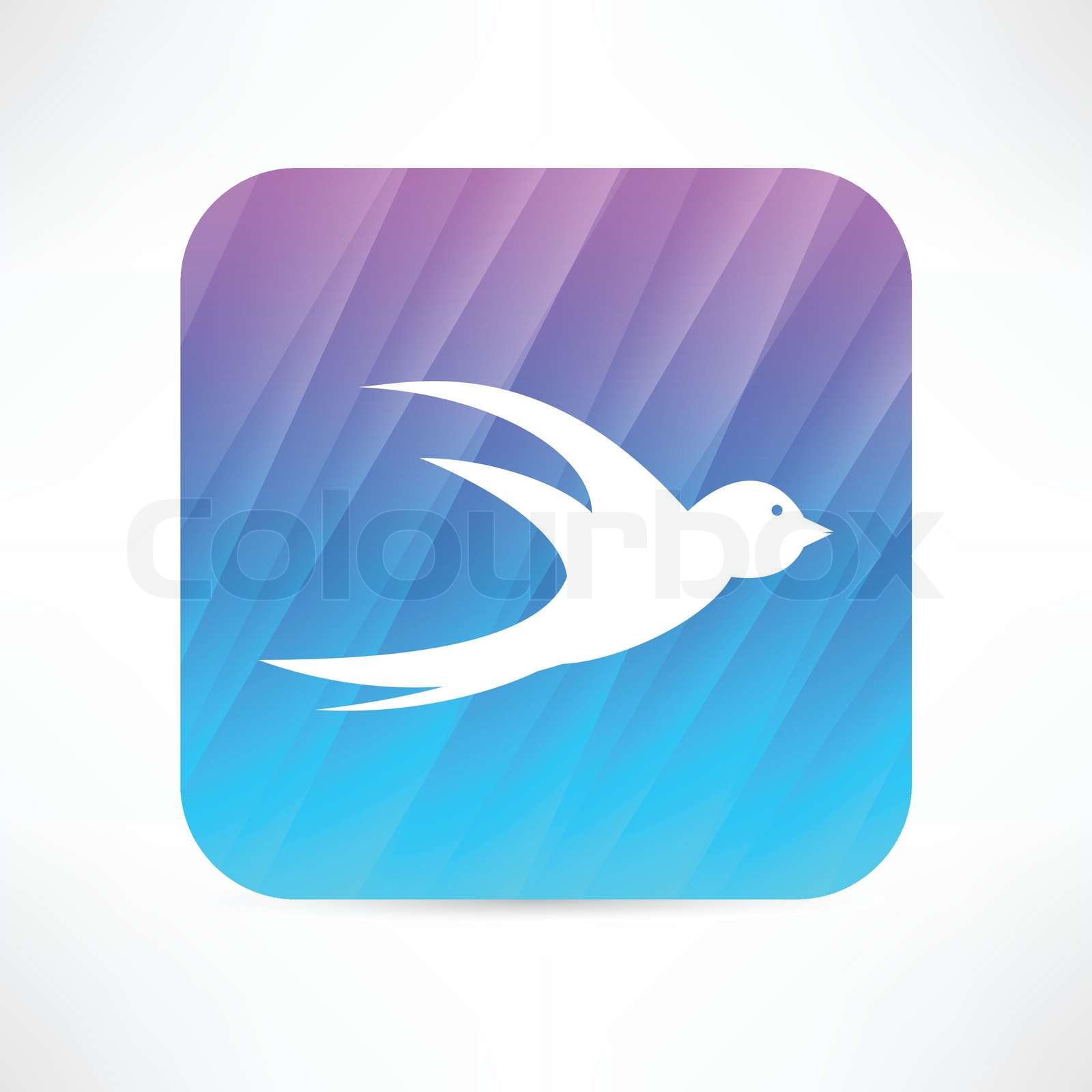 swallow icon | Stock vector | Colourbox