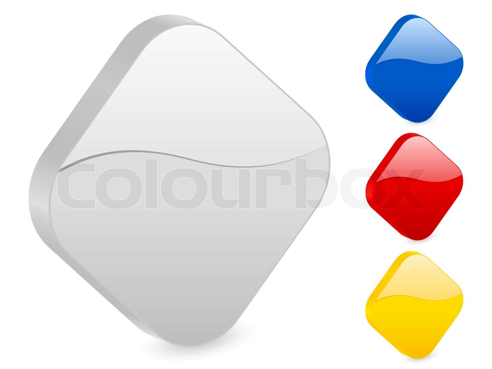 3D rhombus icon | Stock vector | Colourbox