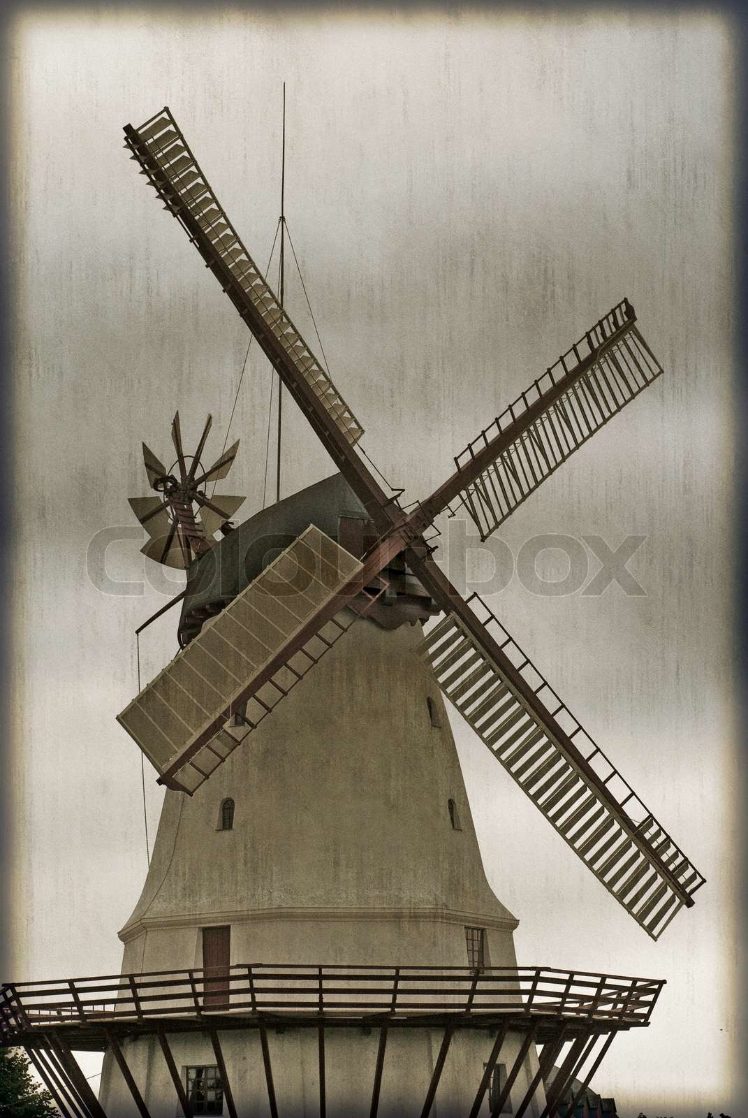 Vintage Windmill | Stock image | Colourbox