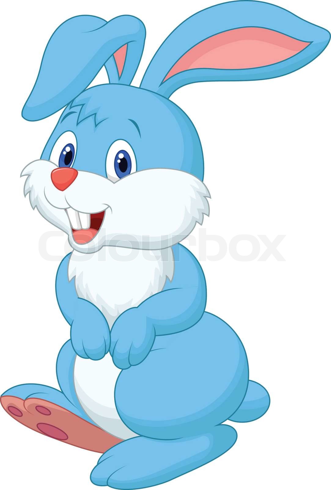 "Cute rabbit cartoon" | Stock vector | Colourbox