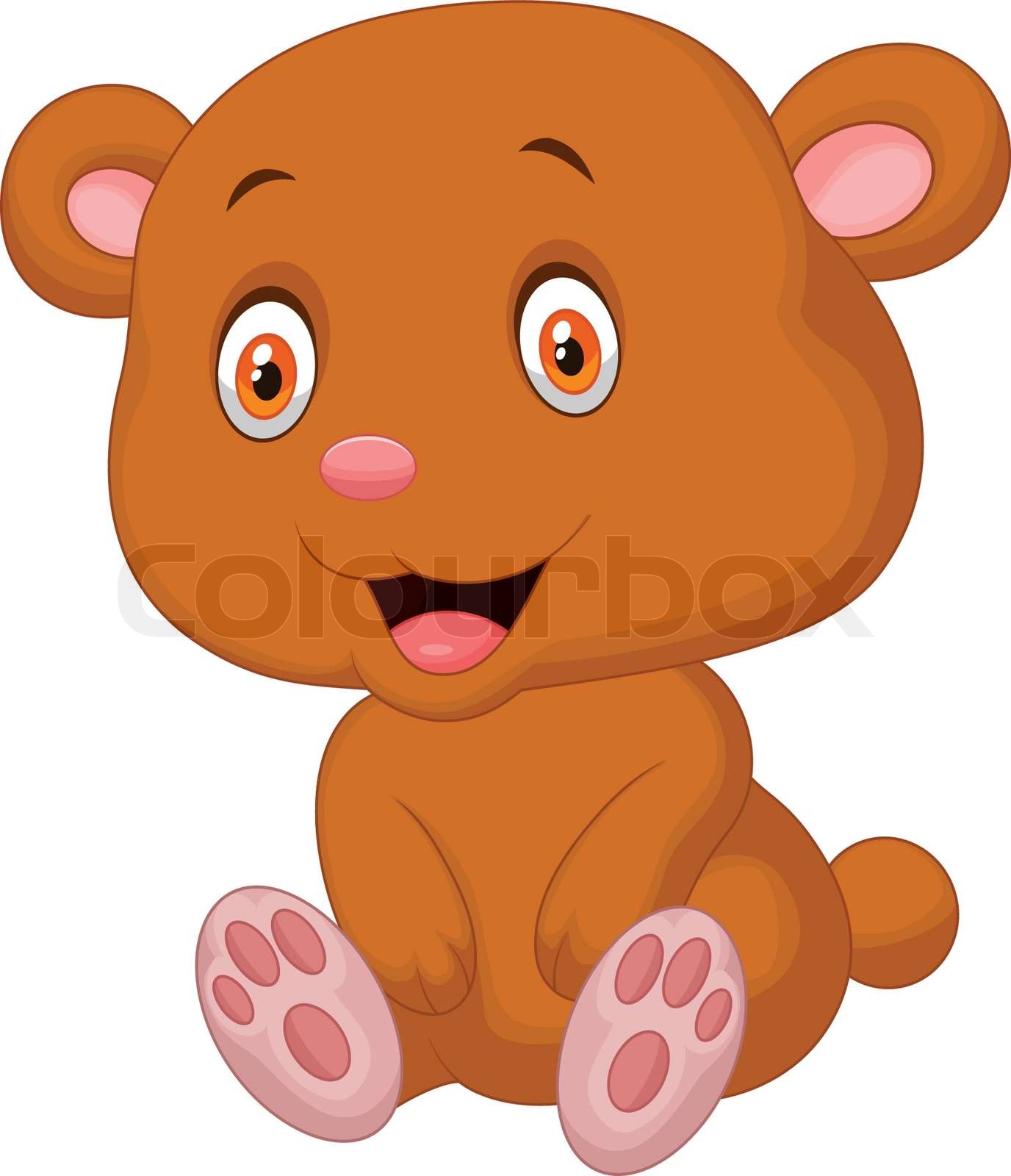 "Cute baby bear cartoon" | Stock vector | Colourbox