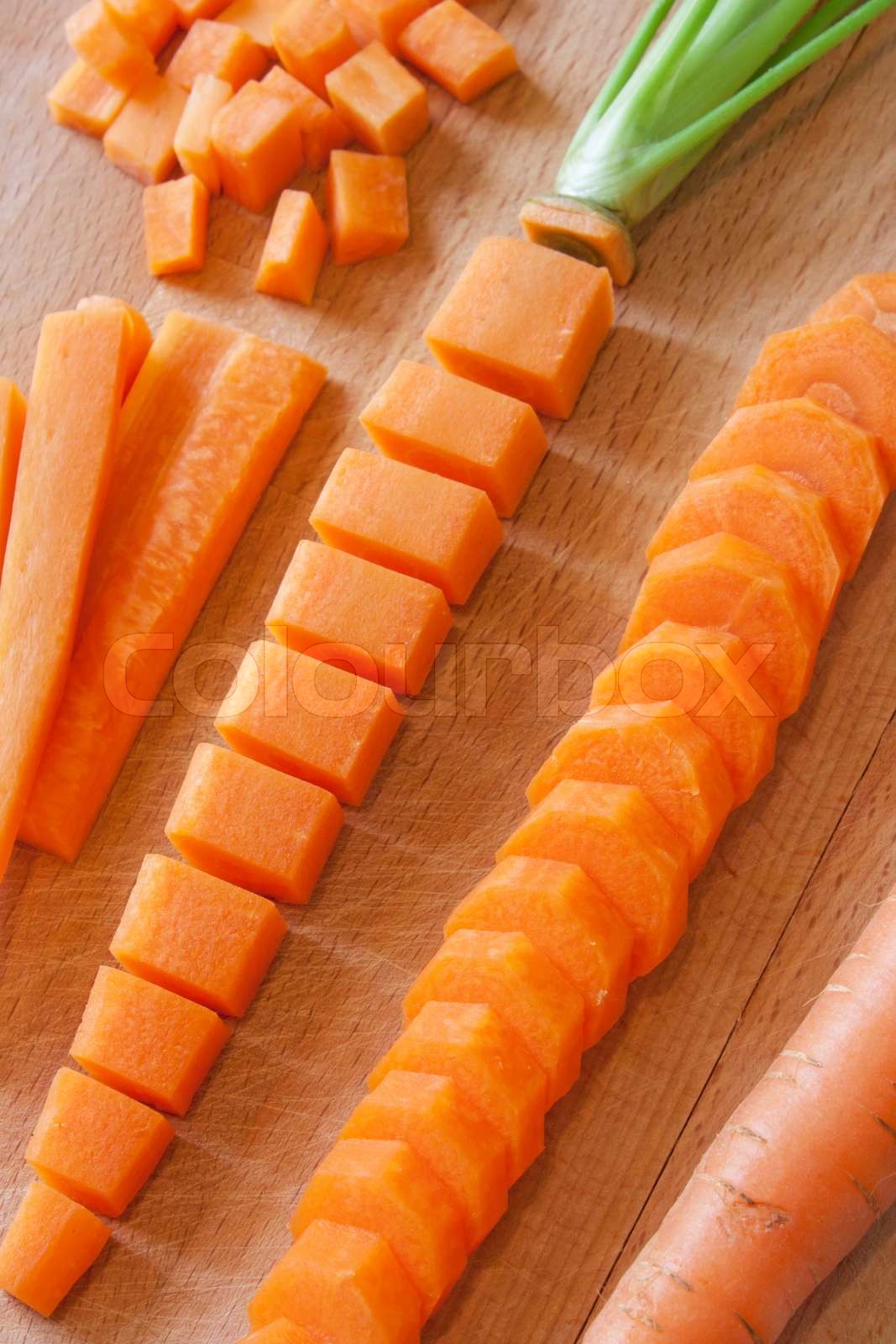 Carrot cutting | Stock image | Colourbox