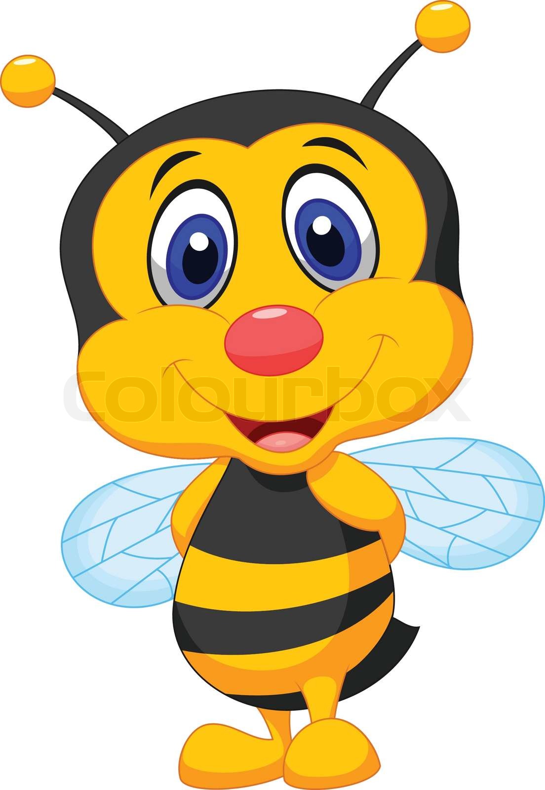 "süße Biene Cartoon" | Stock-Vektor | Colourbox