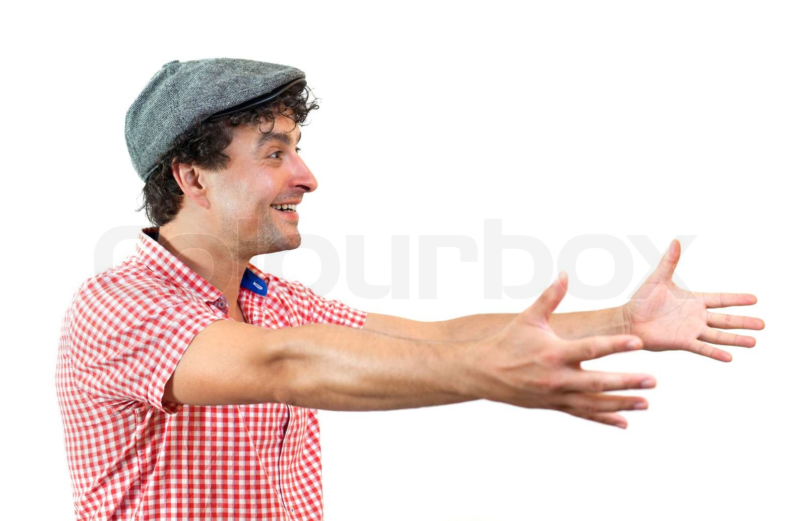 Man with open arms | Stock image | Colourbox