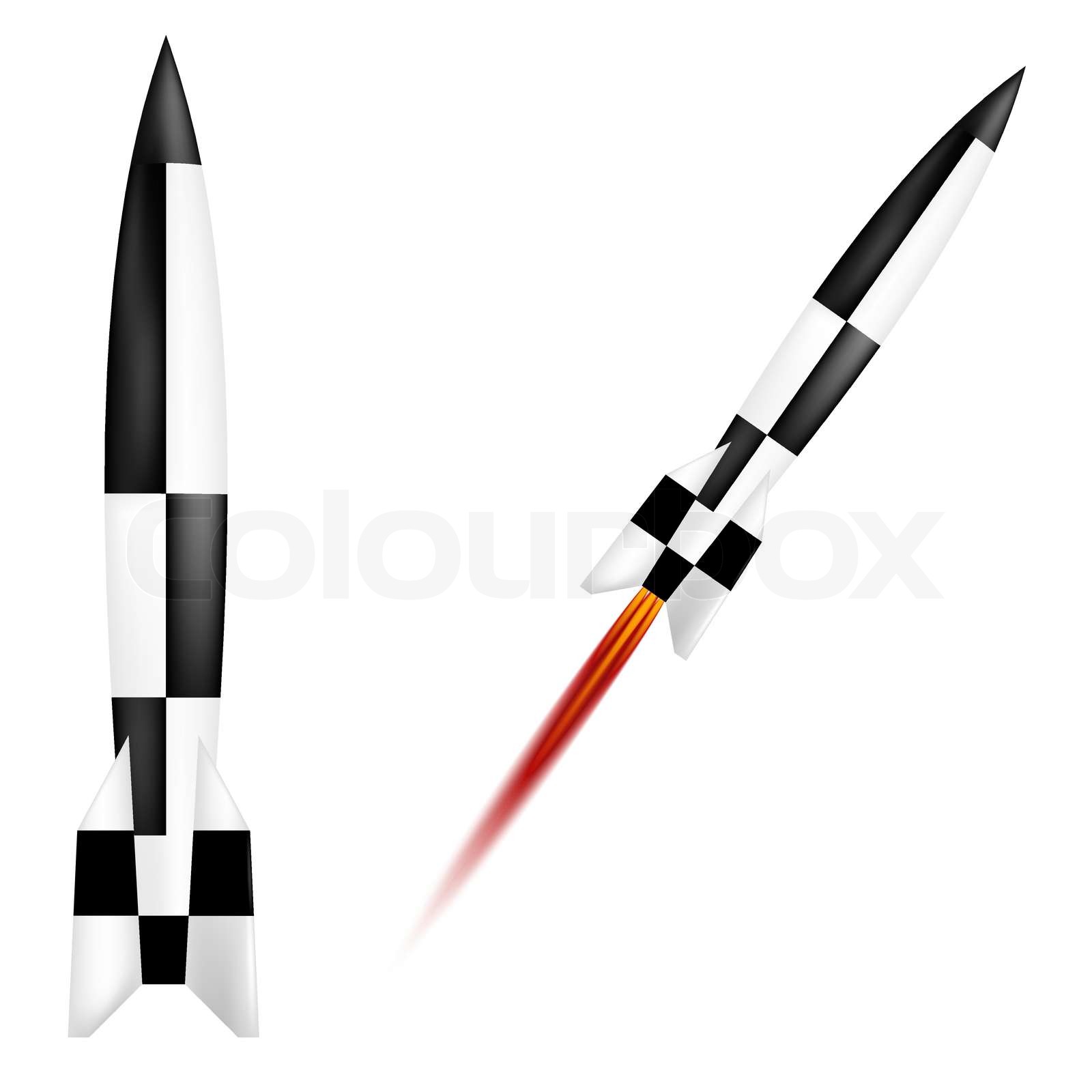 German V-2 rocket | Stock vector | Colourbox