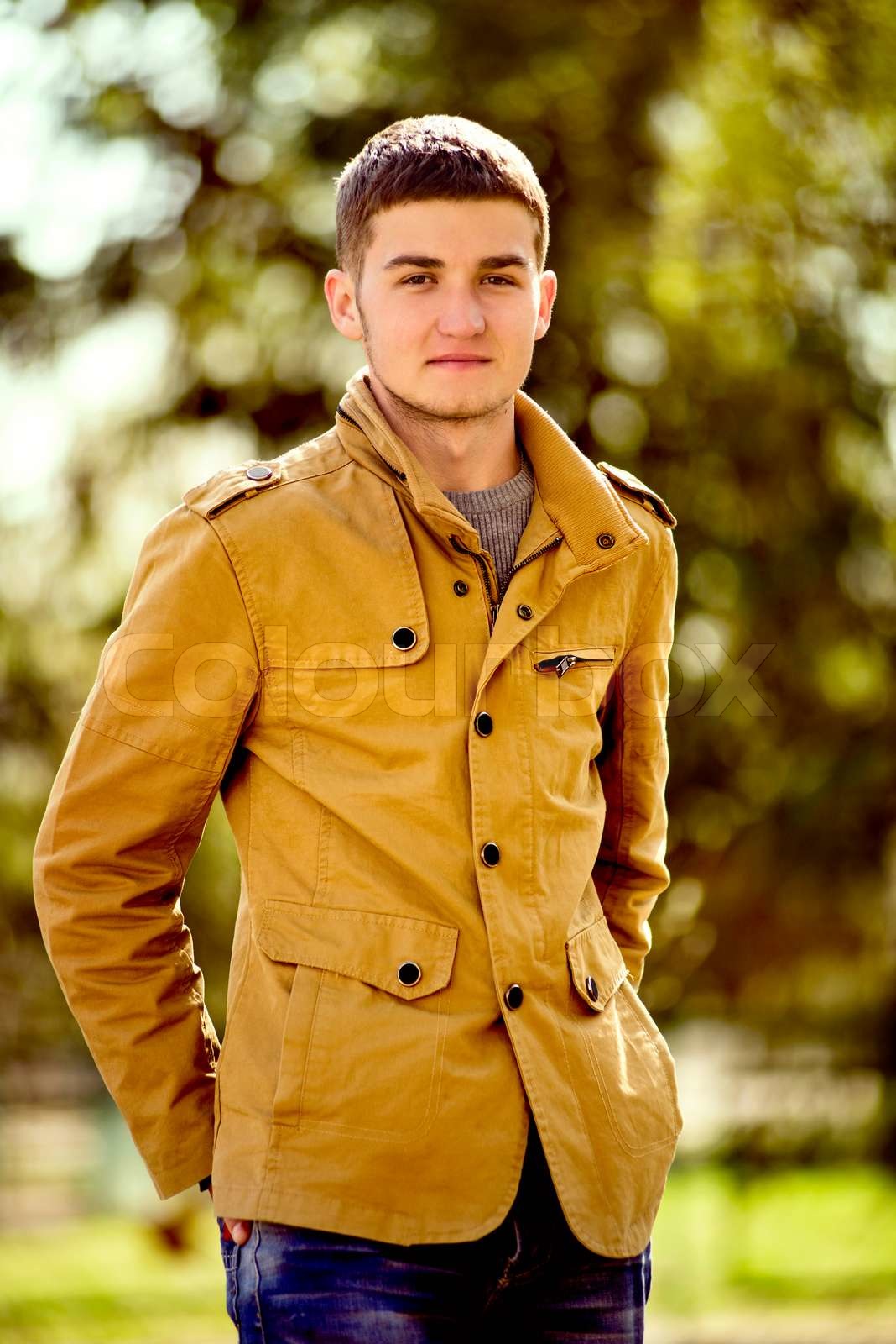 Friendly relaxed attractive young man | Stock image | Colourbox