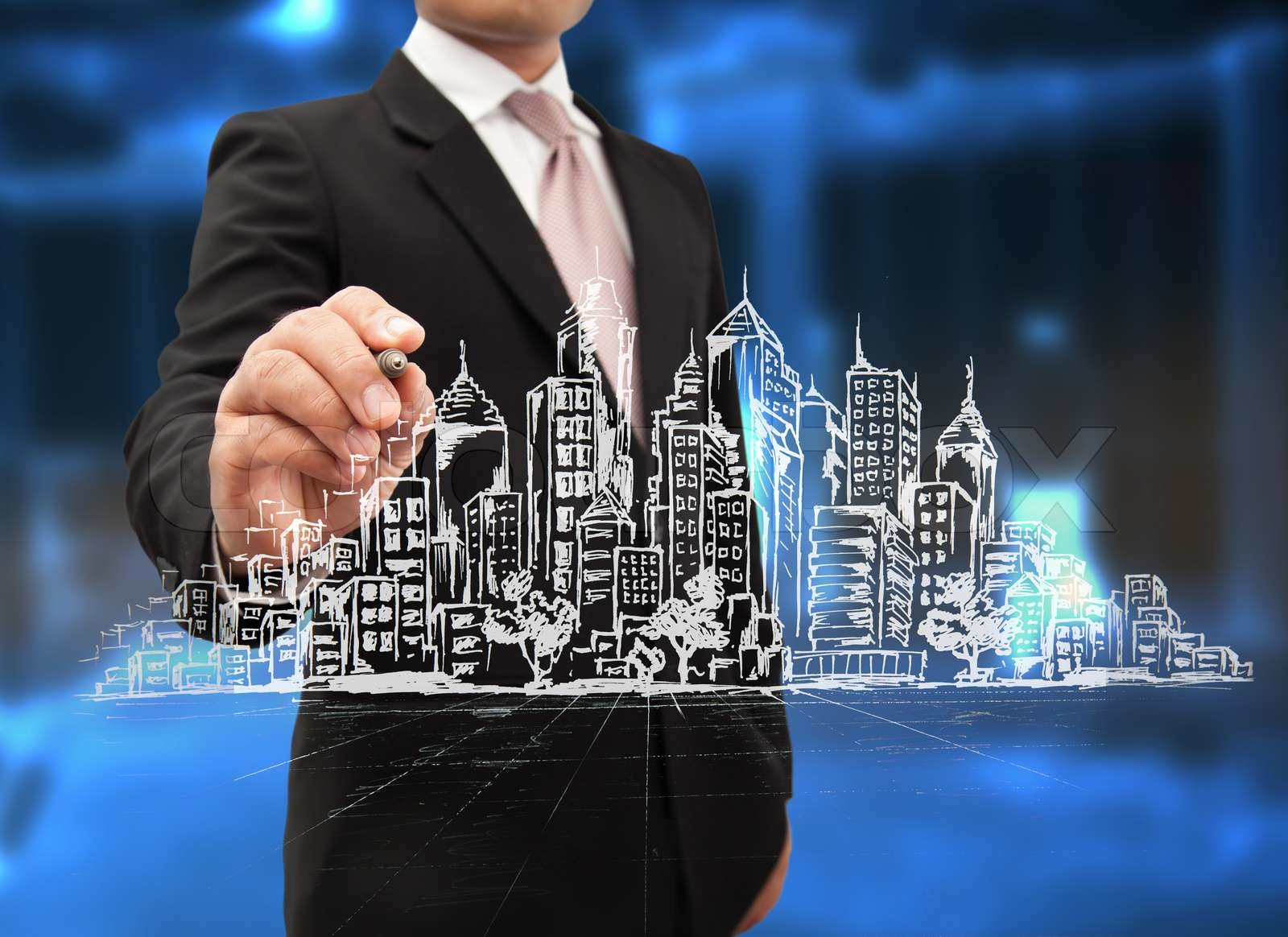 Construction project. | Stock image | Colourbox