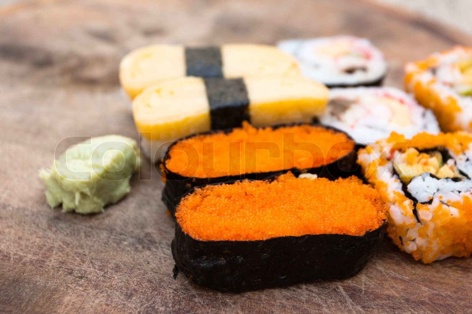 "fresh sushi traditional japanese food" | Stock image | Colourbox