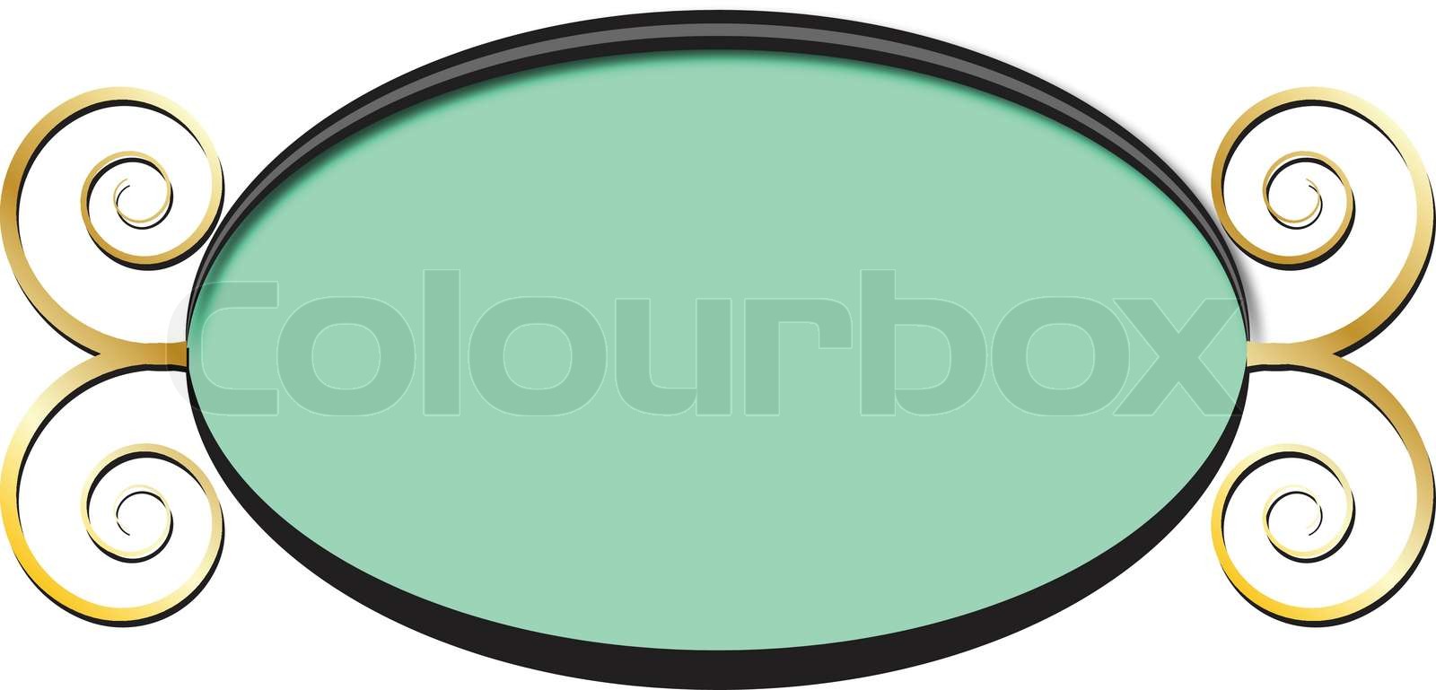 OVAL FRAME | Stock vector | Colourbox