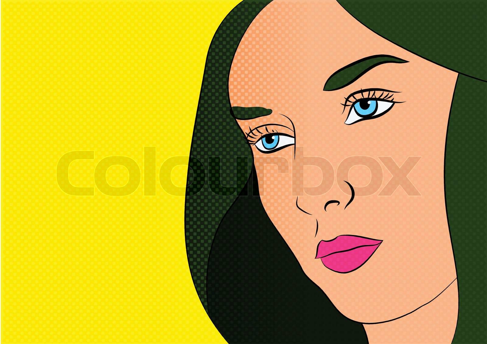 COMIC BOOK GIRL | Stock vector | Colourbox