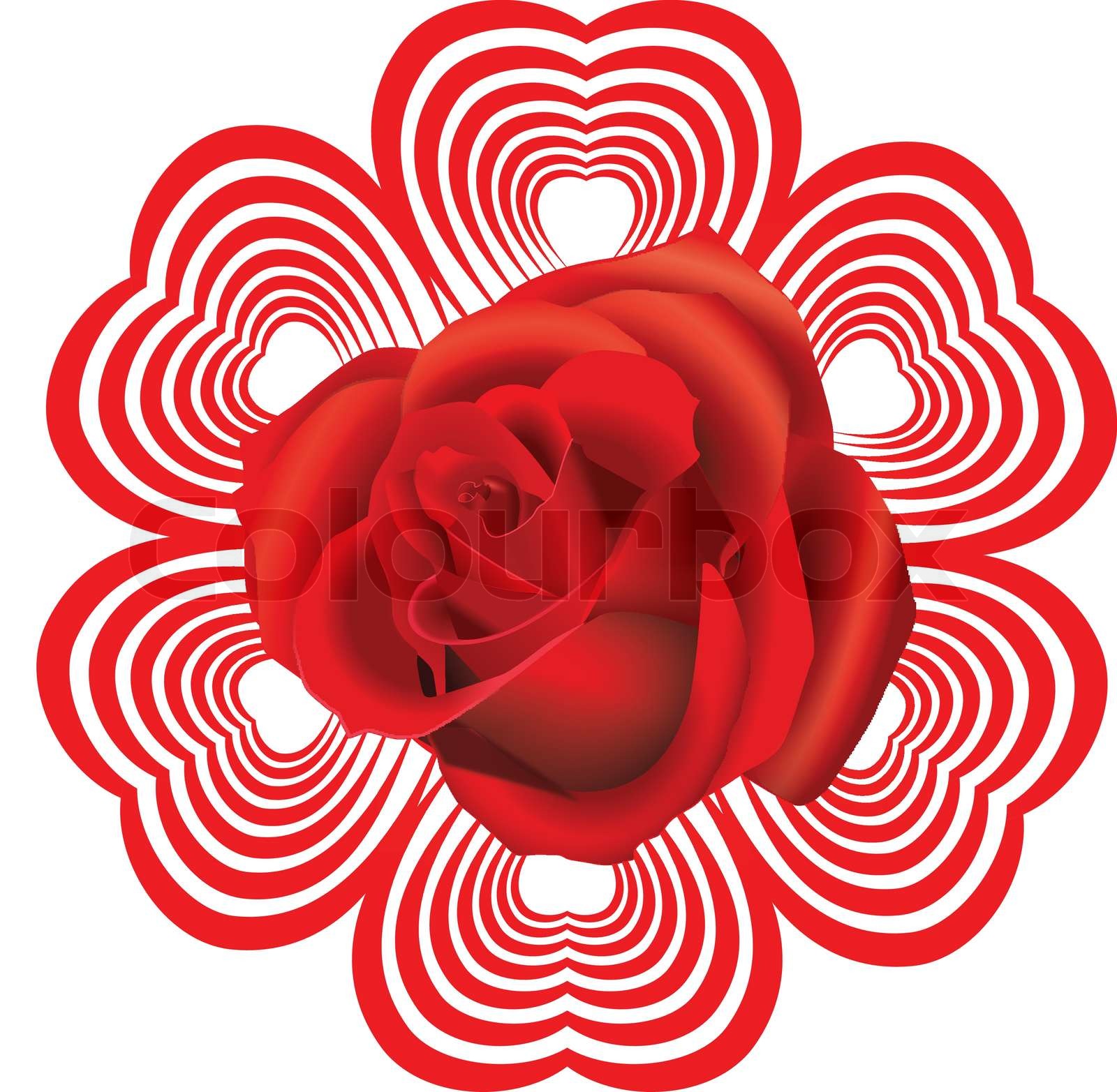 ROSE HEART | Stock vector | Colourbox