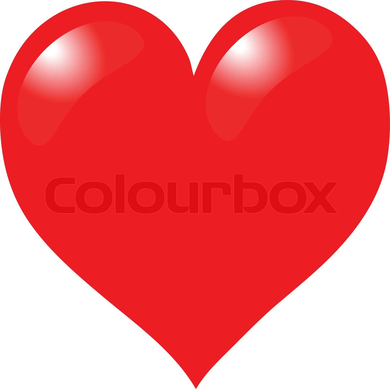 rød, hjerte, hjerter | Stock vektor | Colourbox