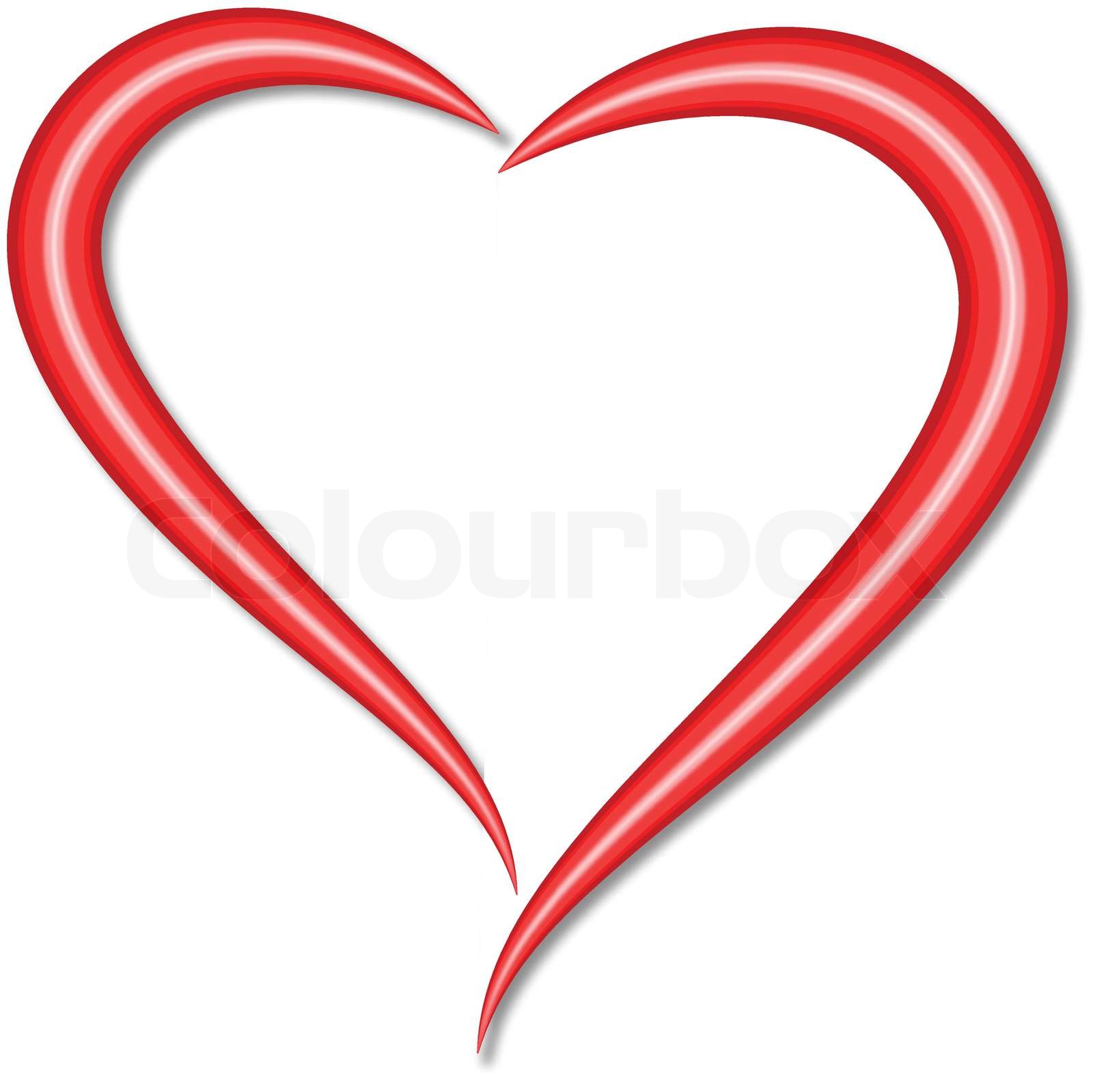 THIN HEART | Stock vector | Colourbox