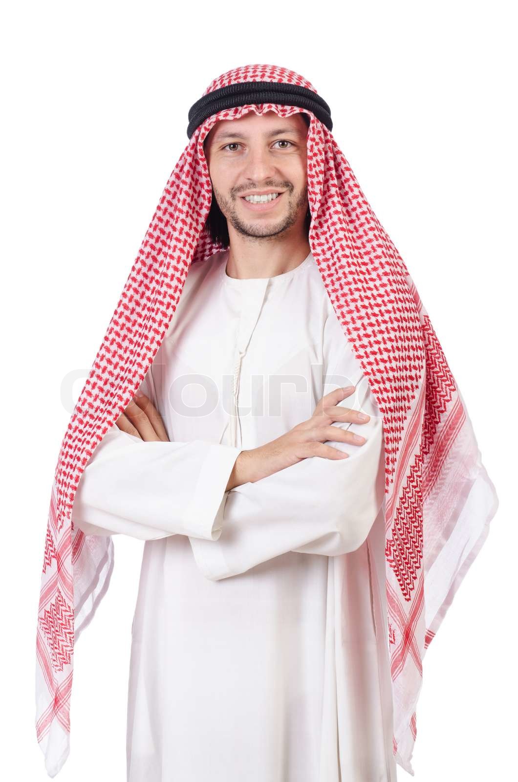 Arab man isolated on white | Stock image | Colourbox