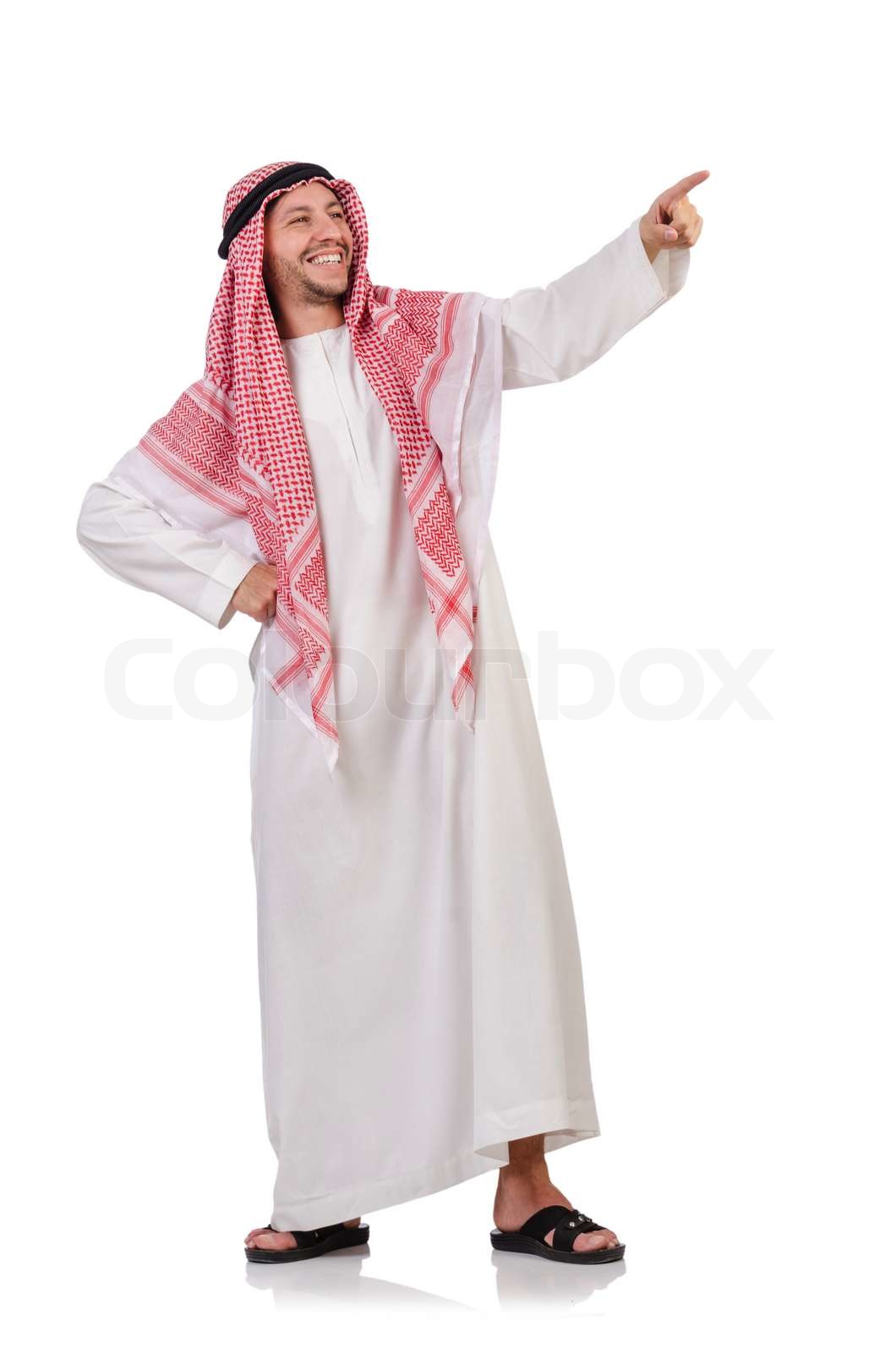 Arab man isolated on white | Stock image | Colourbox