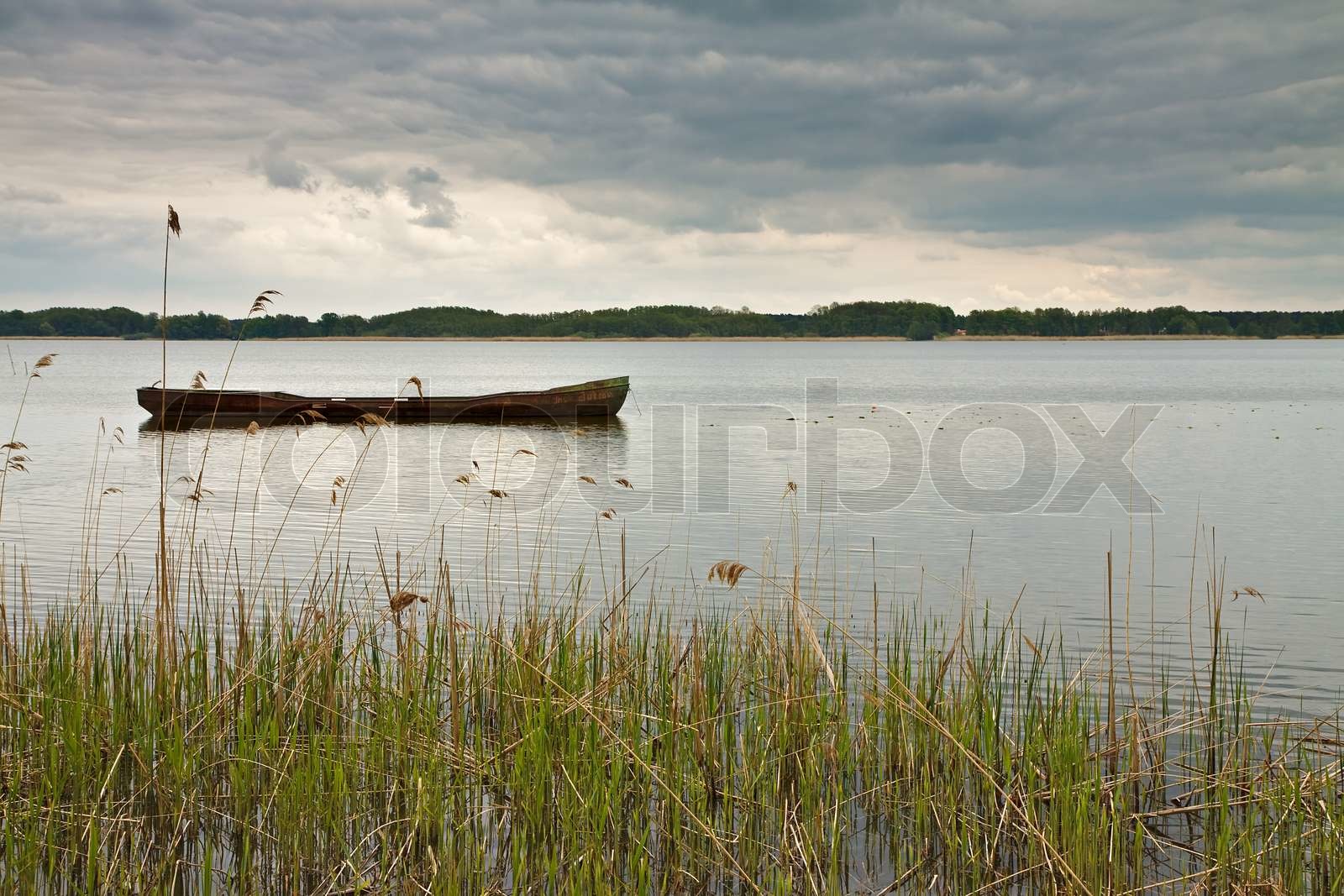 Boot am See | Stock Bild | Colourbox