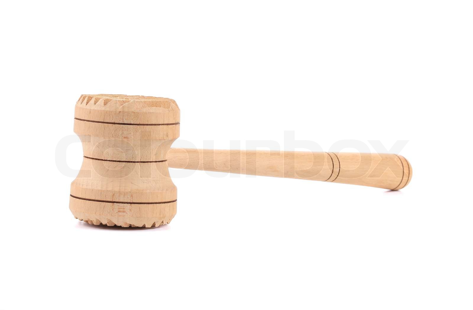 Wooden meat mallet. | Stock image | Colourbox