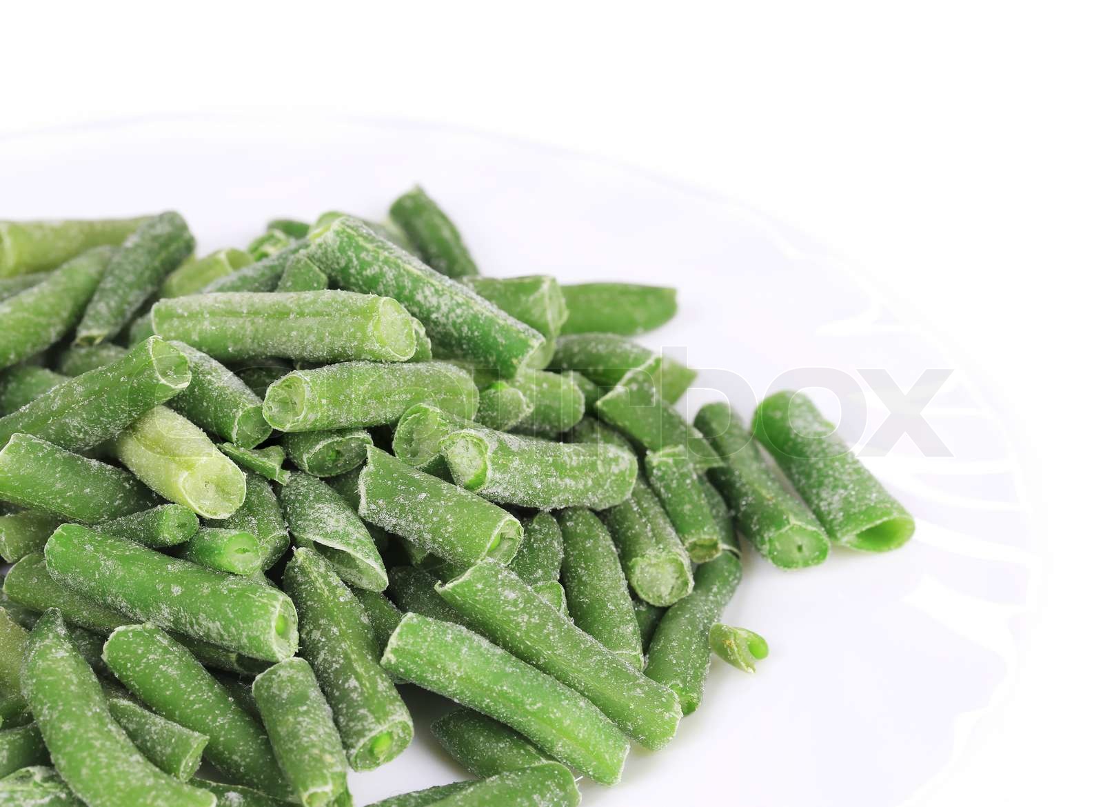 Frozen french beans. | Stock image | Colourbox