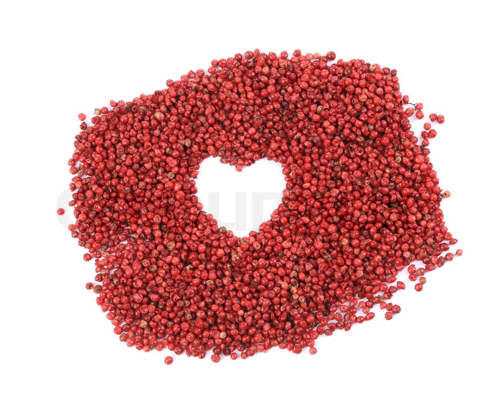 Heart shape of red pepper. | Stock image | Colourbox