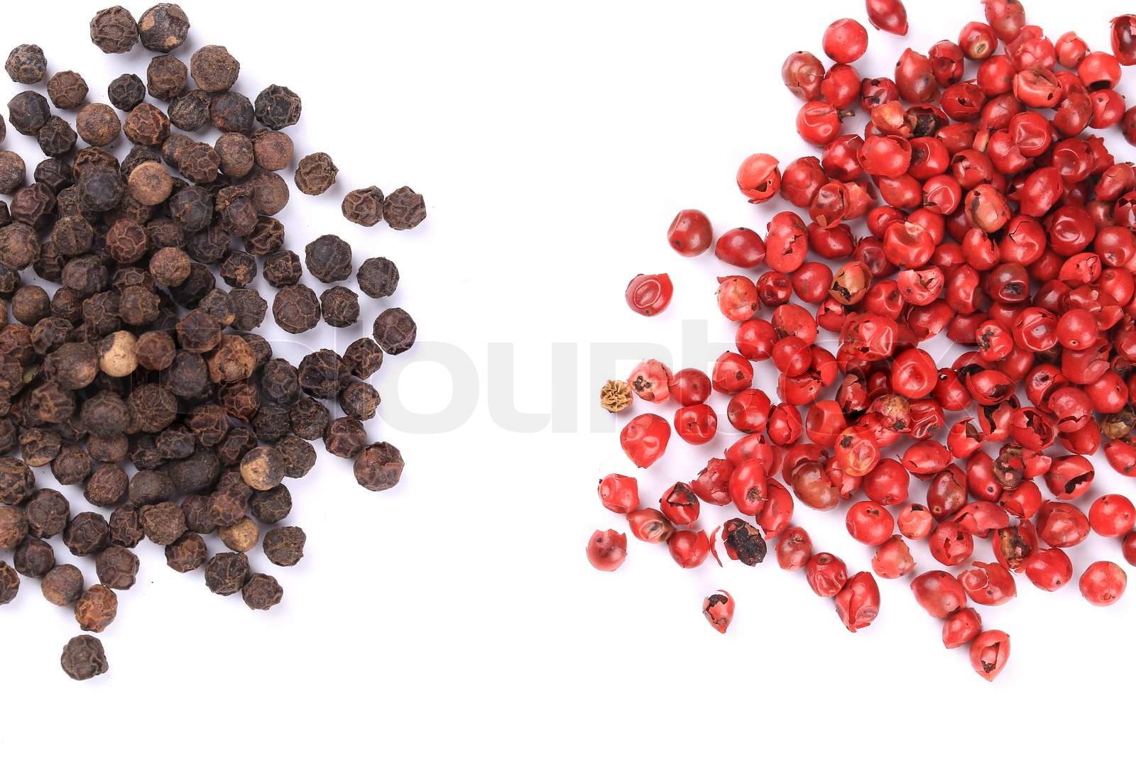 Black and red pepper. | Stock image | Colourbox