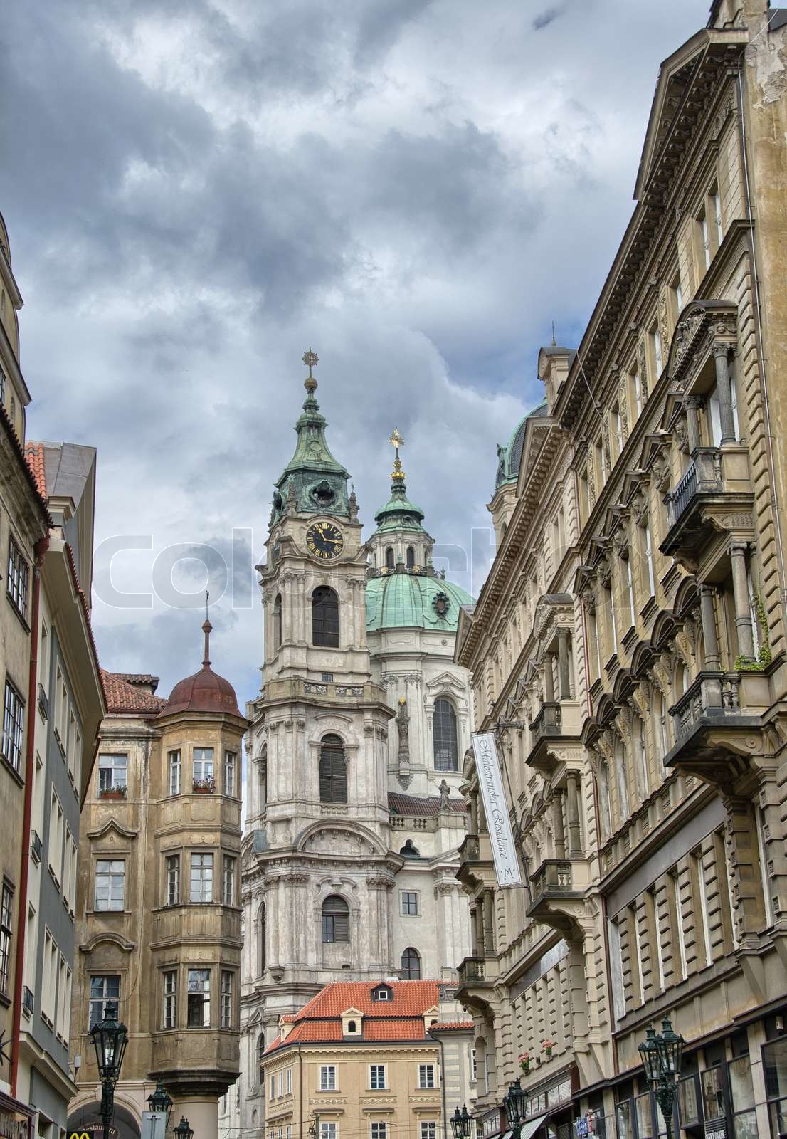 Beautiful classic Czech Republic architecture, Europe | Stock image ...