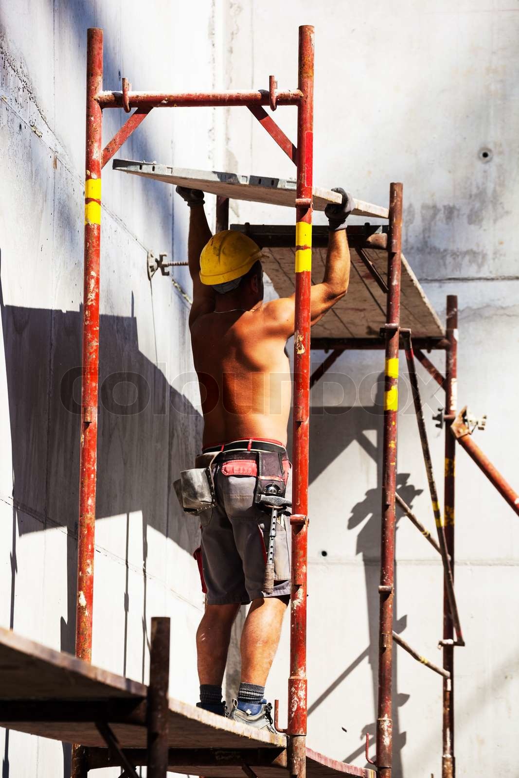 construction worker on a job site | Stock image | Colourbox