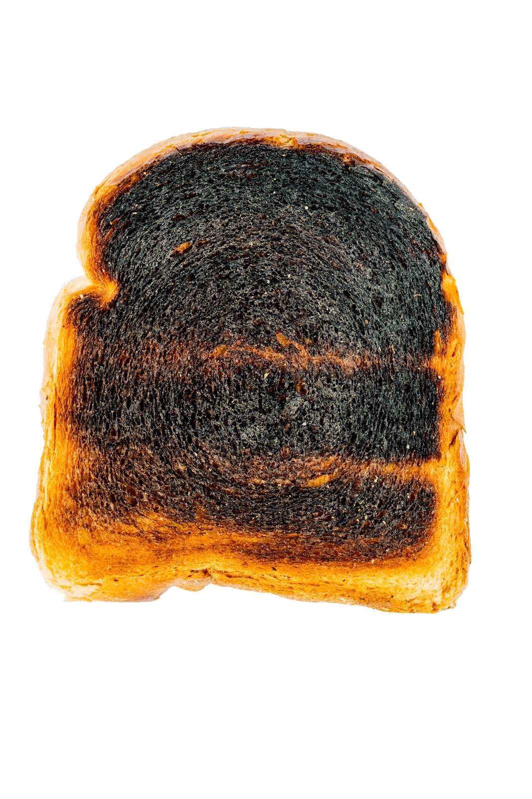 burned toast bread slices | Stock image | Colourbox