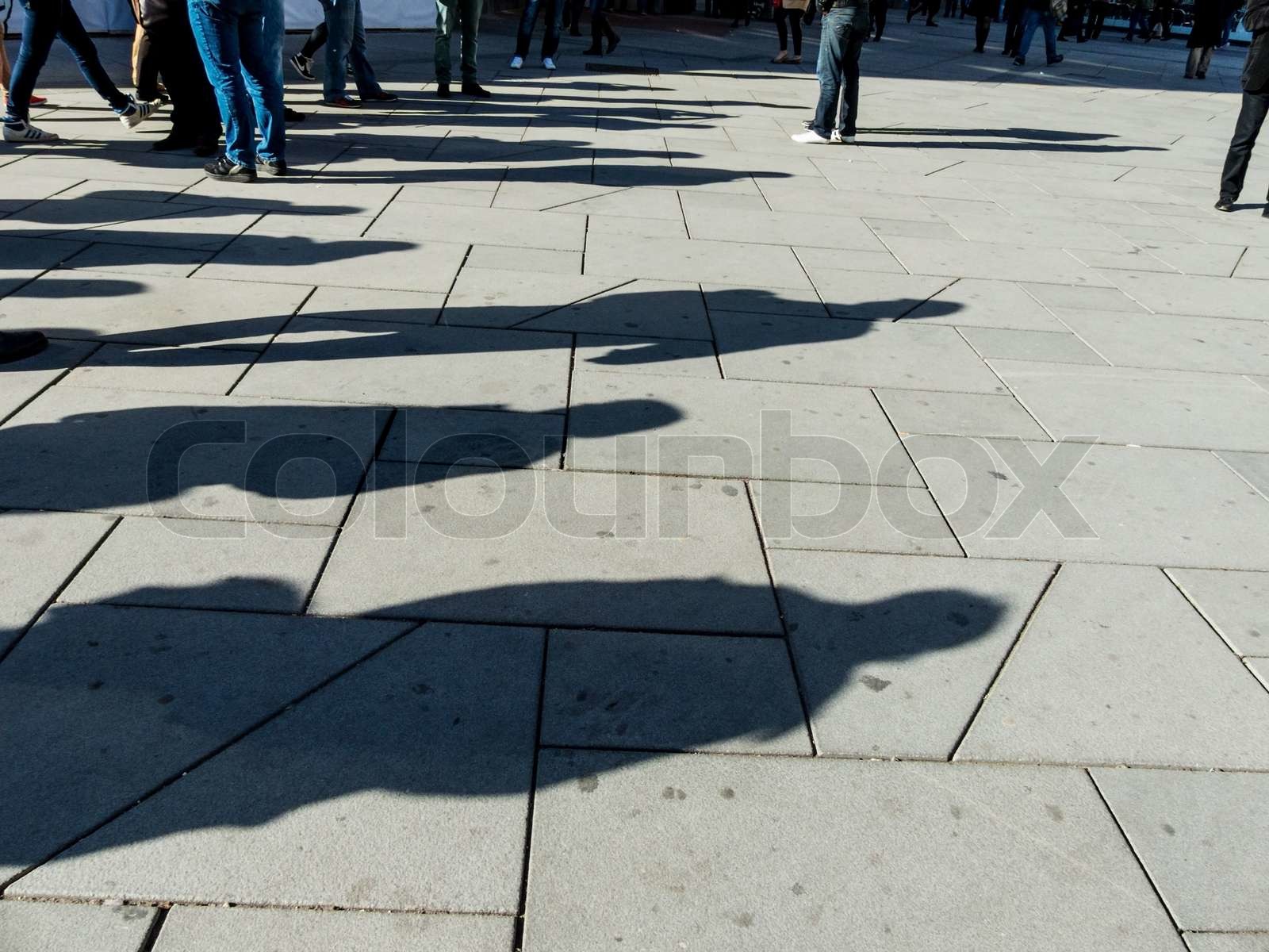 shadows of people | Stock image | Colourbox