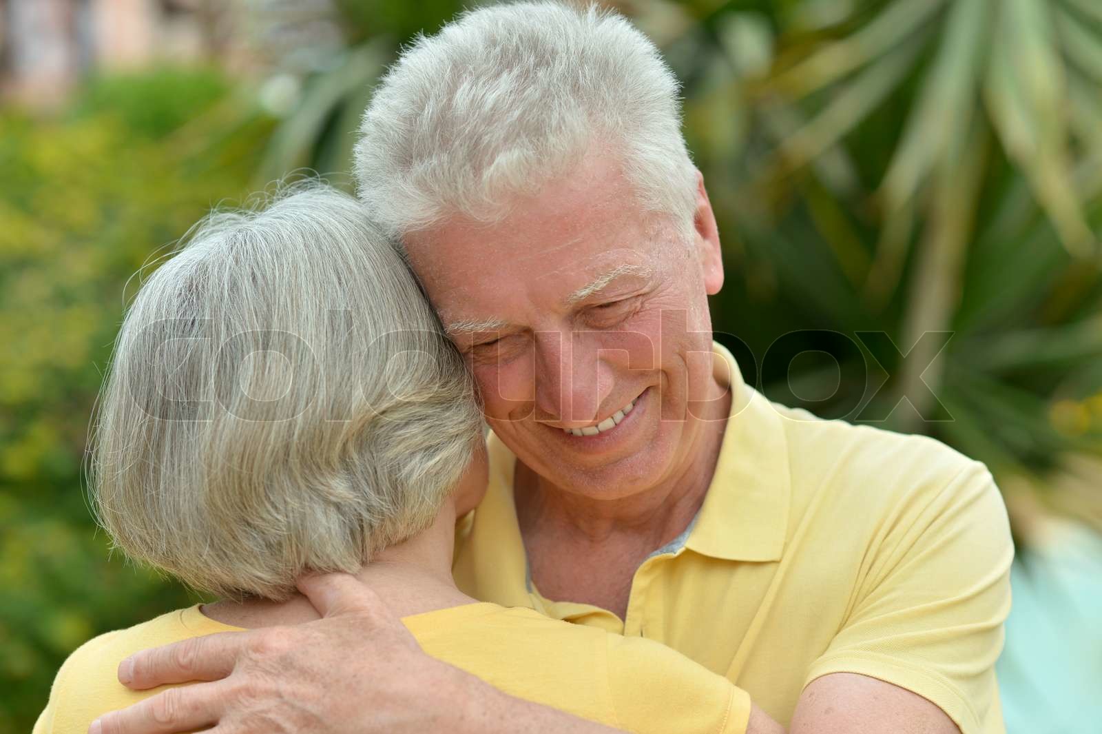 Loving elder couple | Stock image | Colourbox