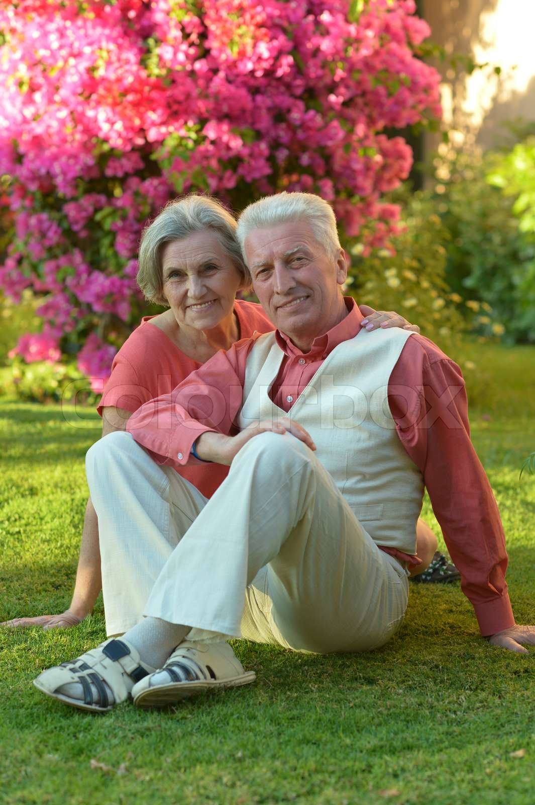 Elderly couple at resort | Stock image | Colourbox