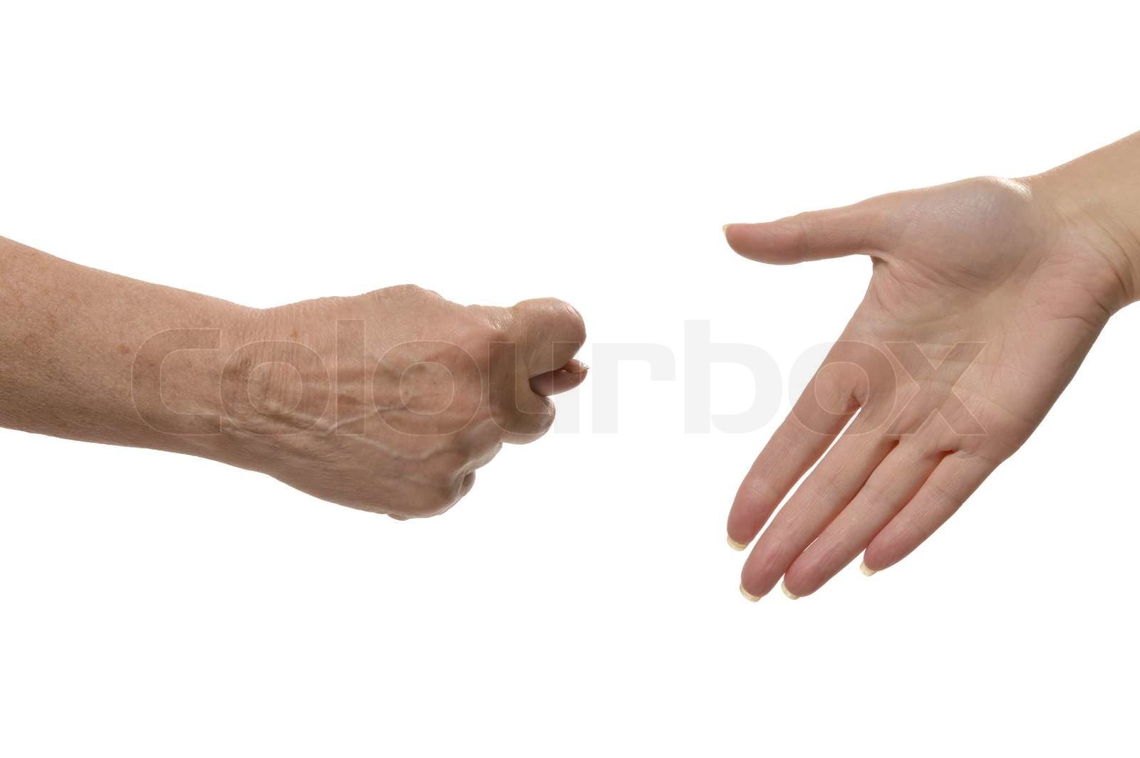 Fig hand sign isolated | Stock image | Colourbox