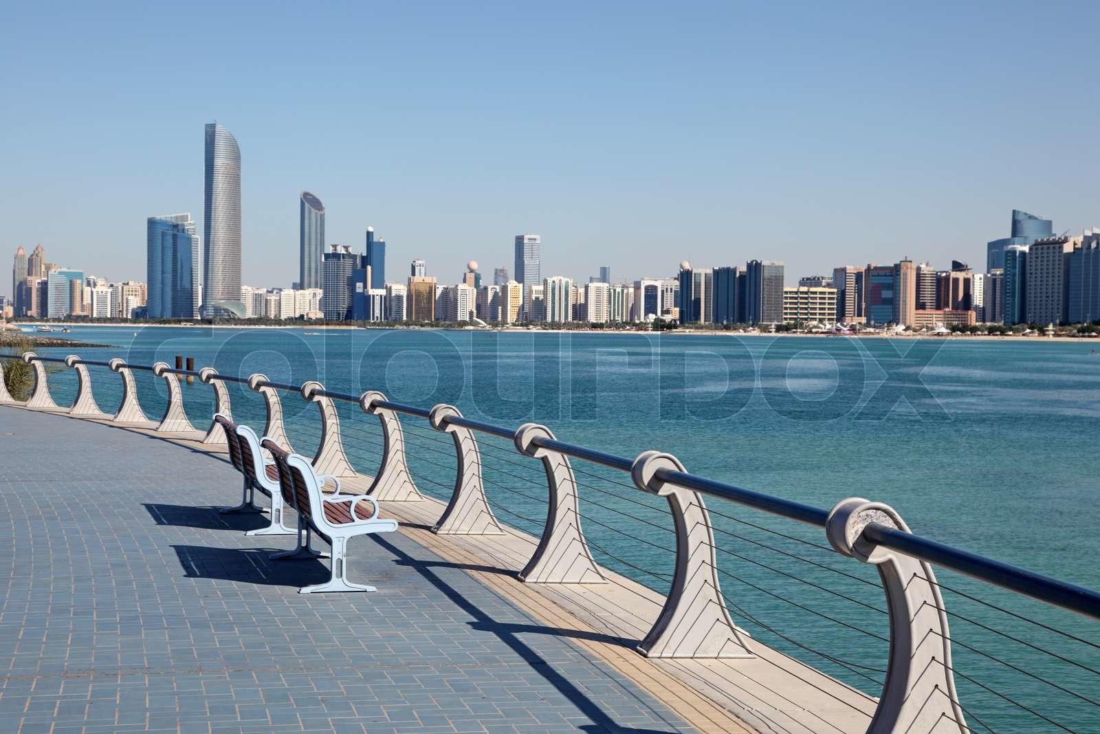 Corniche in Abu Dhabi, United Arab Emirates | Stock image | Colourbox
