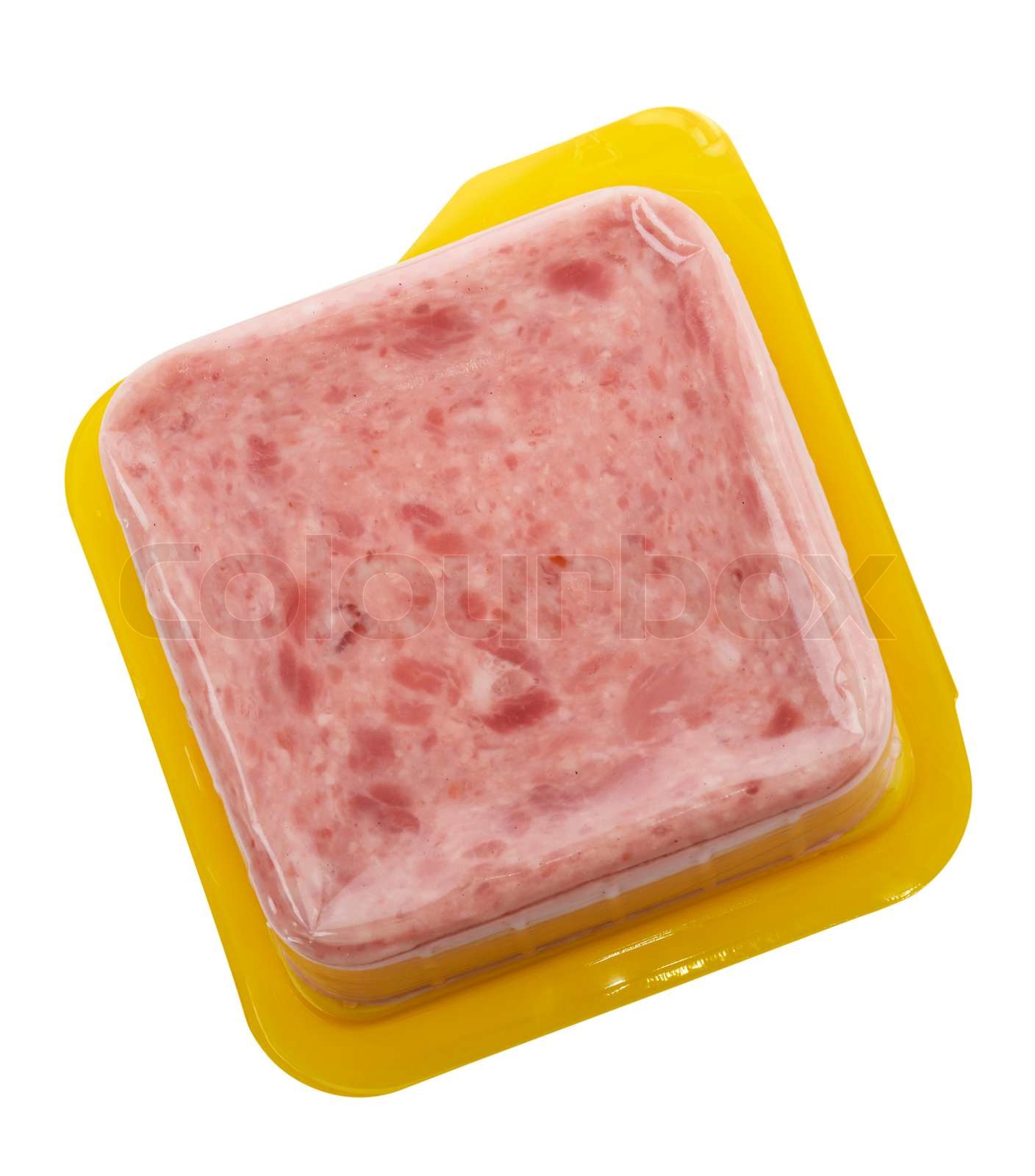 Sliced Cooked Ham In Plastic Package | Stock image | Colourbox