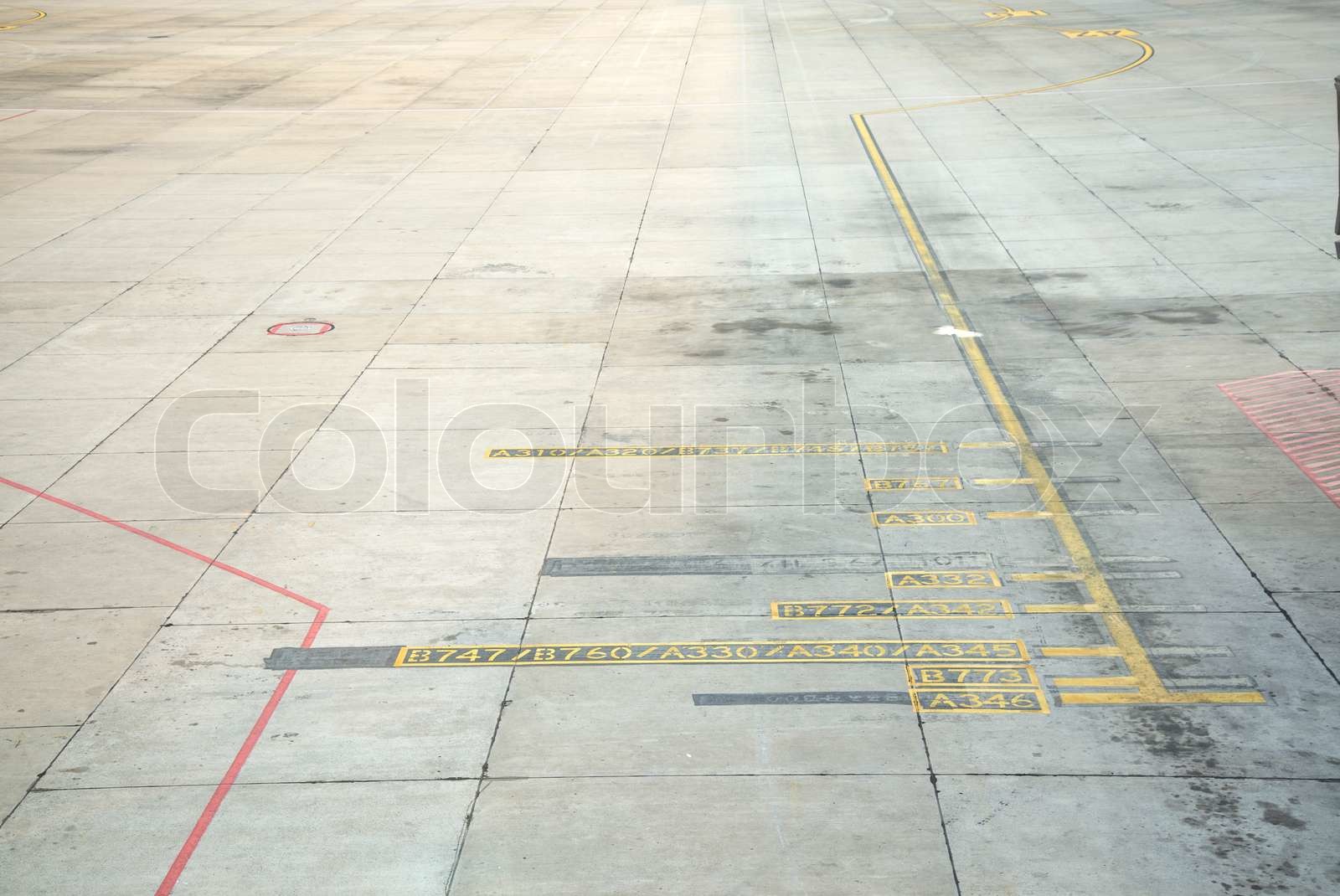 Background of airport runway | Stock image | Colourbox