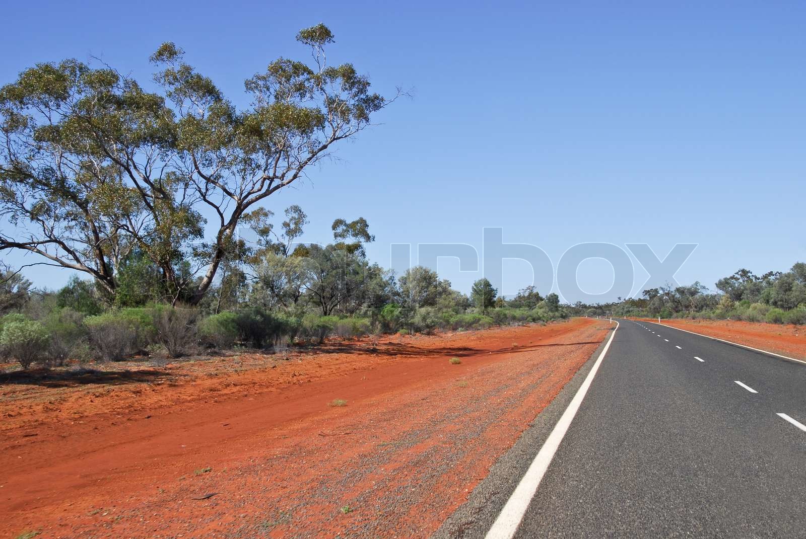 Kidman Way from Bourke to Cobar in Australia | Stock Bild | Colourbox