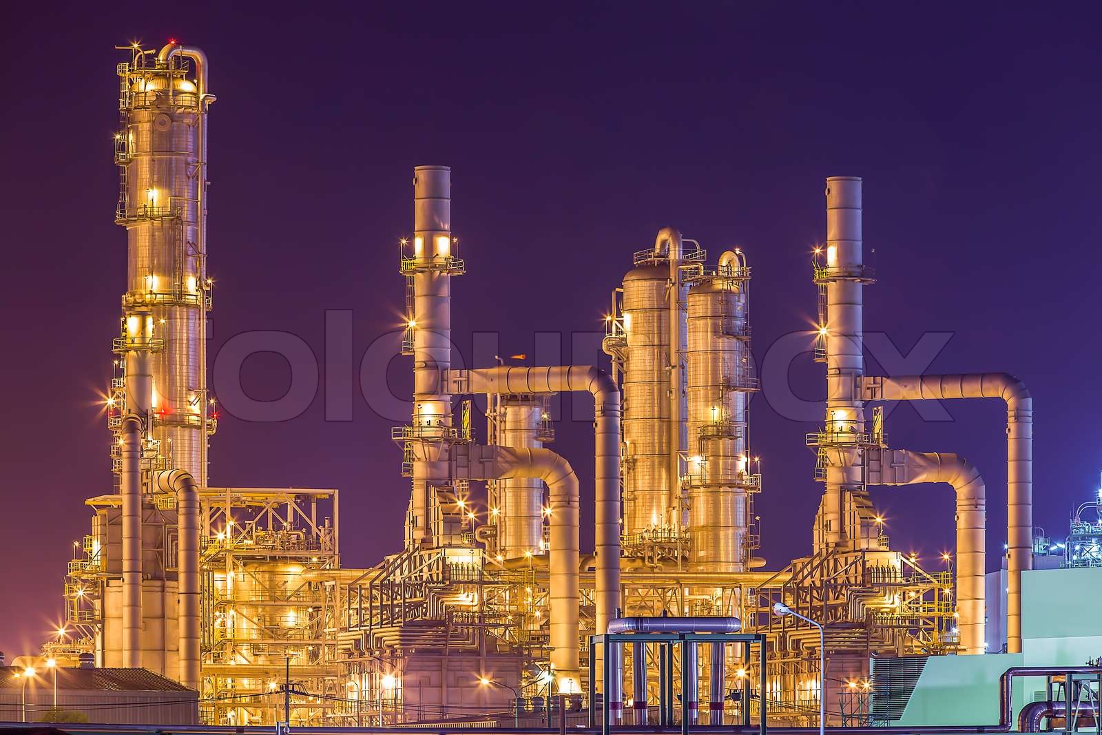 Oil refinery | Stock image | Colourbox