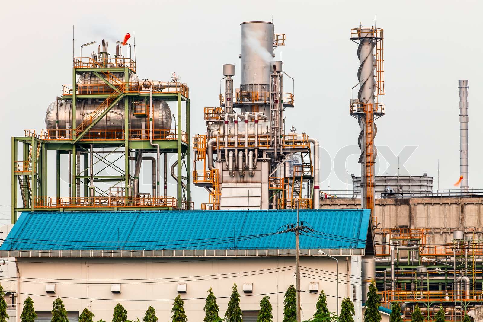 Oil refinery | Stock image | Colourbox